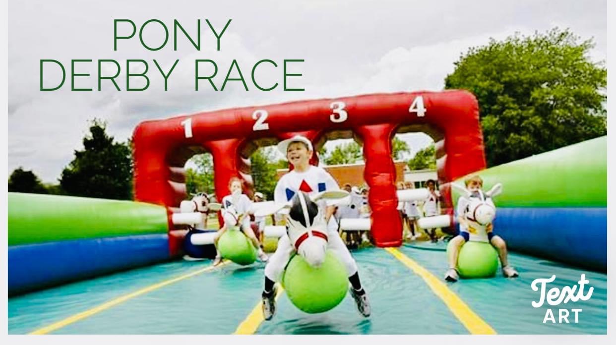 Inflatable Pony Derby Race - Rent in Florida | Seminole Slides and Such