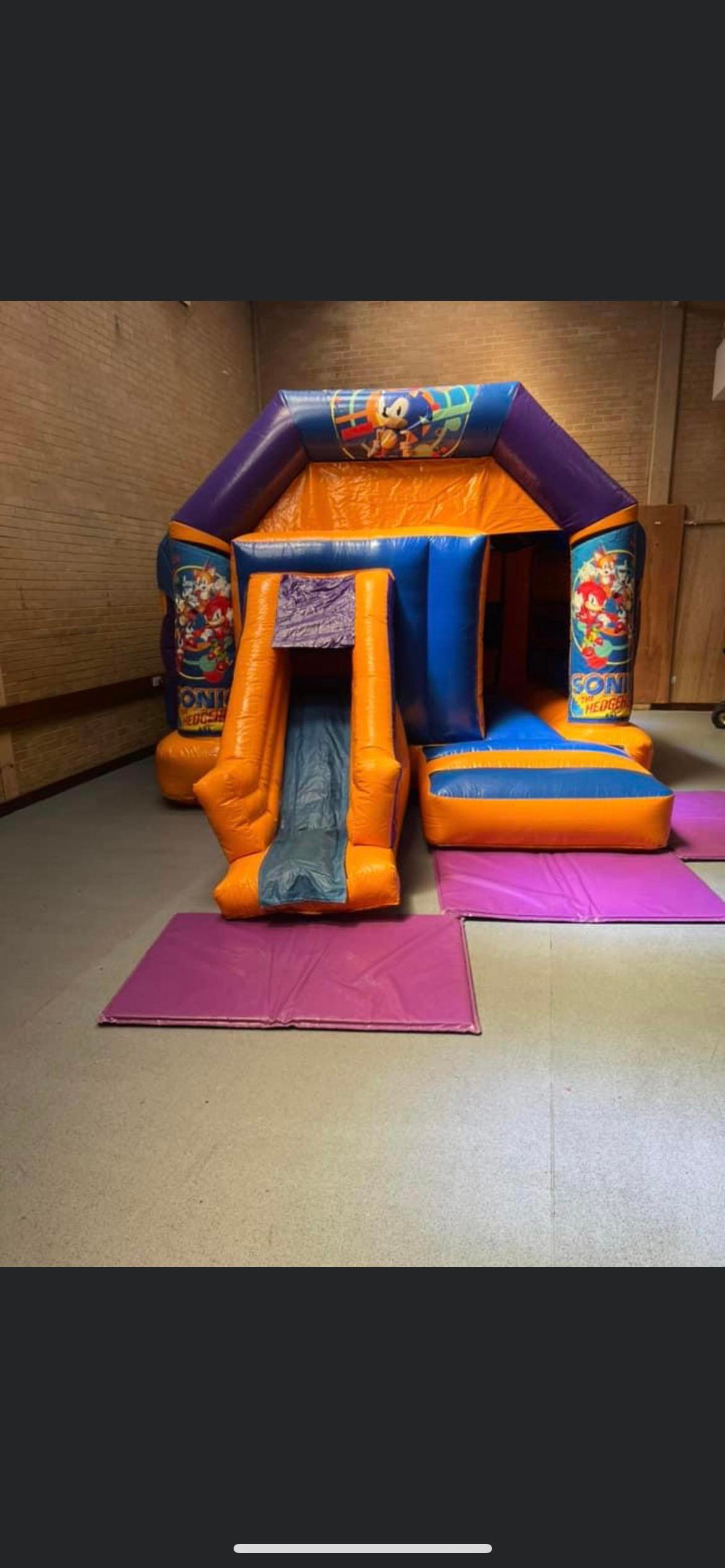 Slide Combi Sonic Castle - Inflatables Hire in London, greenwich ...