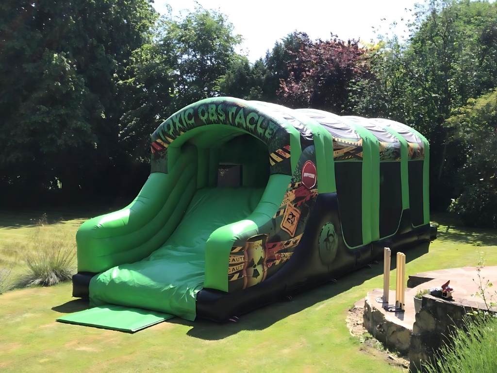 Toxic Inflatable 2 Piece Obstacle Course - Inflatable, Bouncy Castle ...