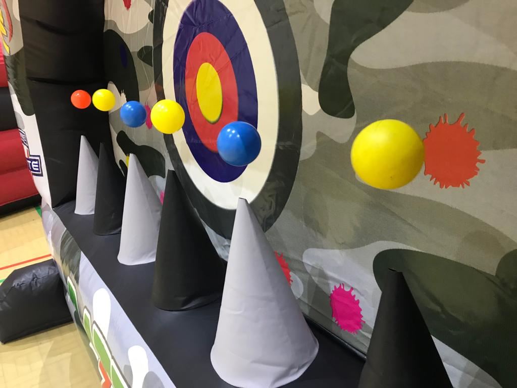 inflatable nerf shootout package for hire in Worcester