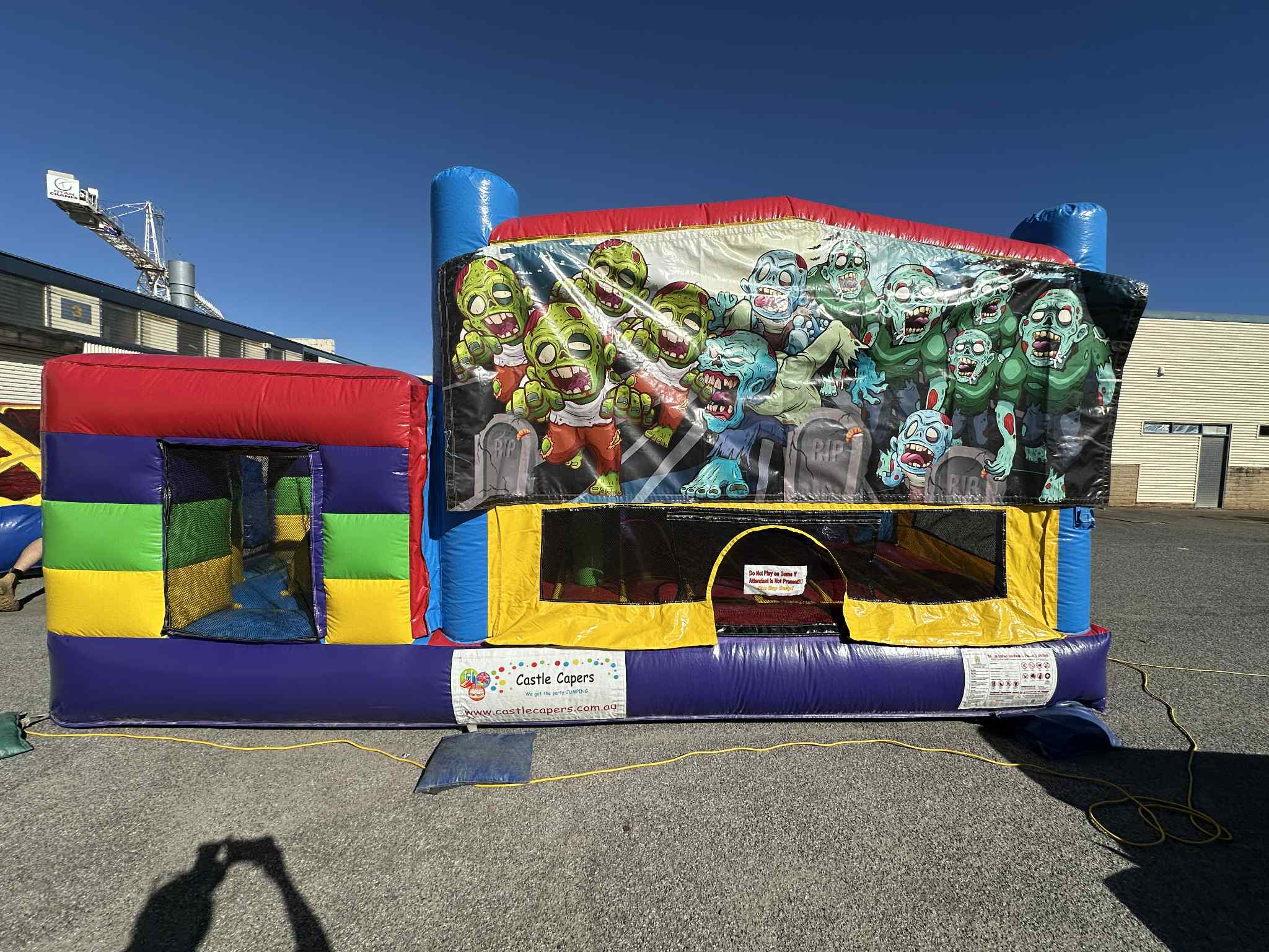 Zombie Wet/Dry Combo – Jumping Castle Hire Adelaide Hills & South