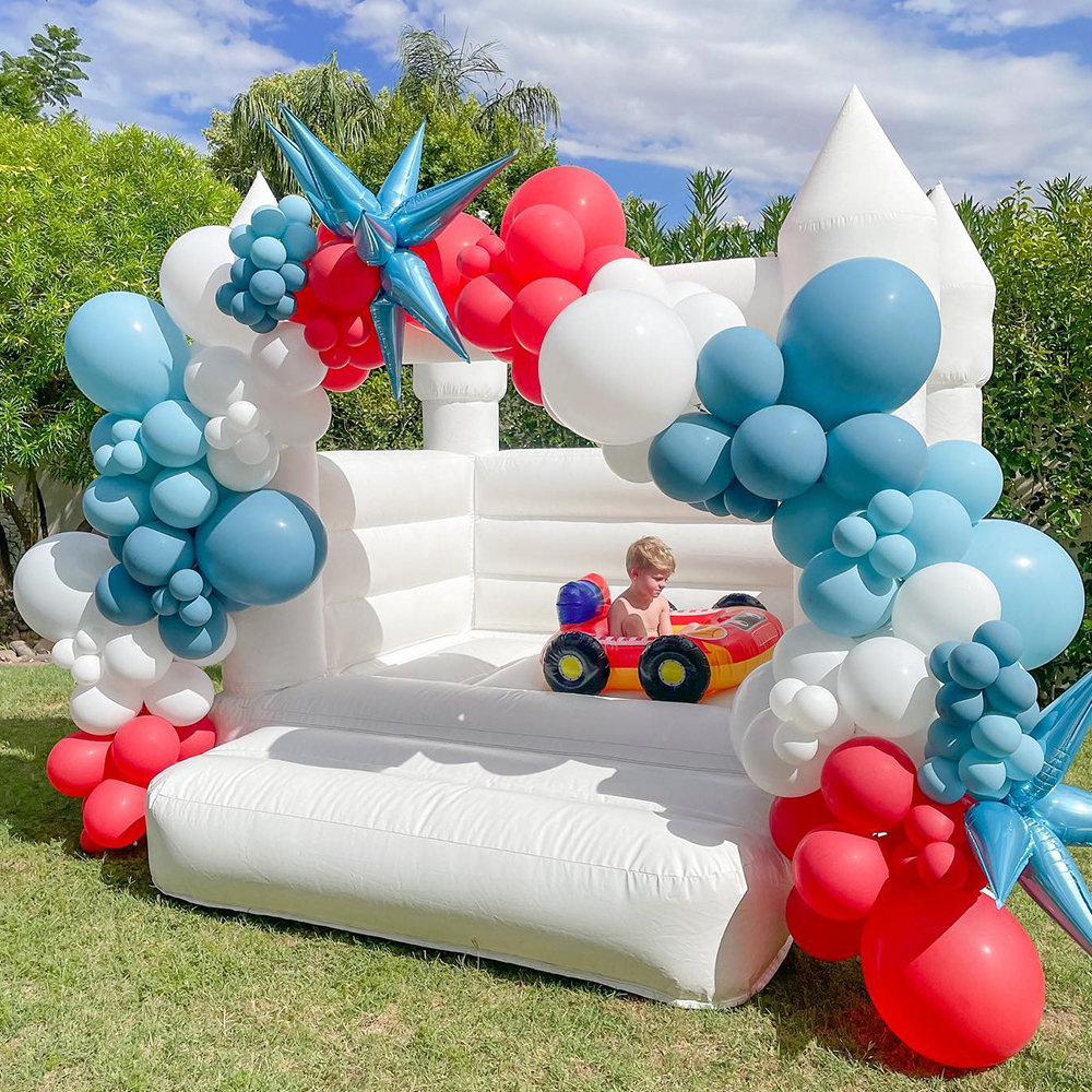 Toddler Mini White Bounce House Rental I Houston, TX