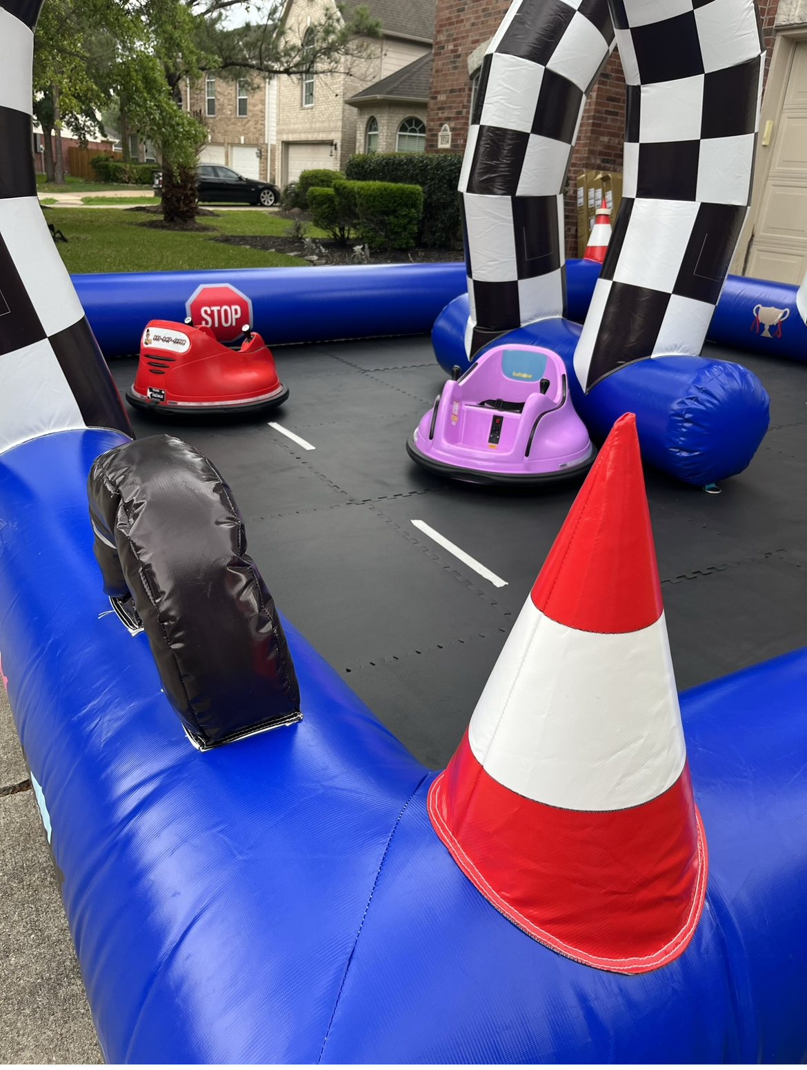 Mini Racetrack w/ Mini cars (ages 1-4) - Inflatable Racetrack Rentals ...