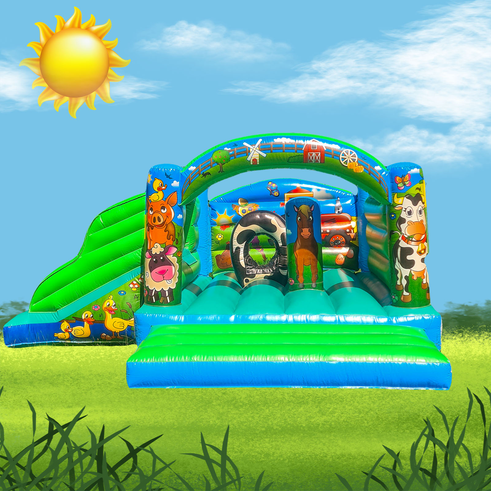 Farm Bouncy Castle Hire | Inflatable Farm Themed Fun!