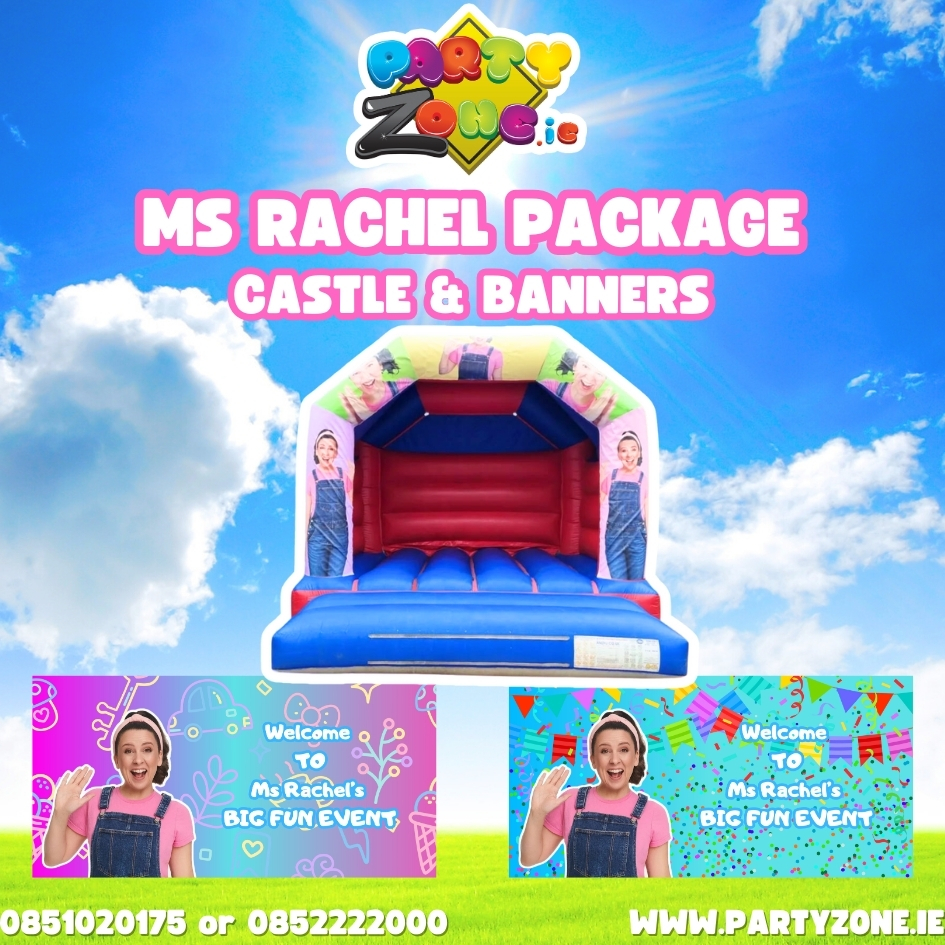 Ms Rachel Package Castle & Banners - Bouncy Castle Hire in Clondalkin ...
