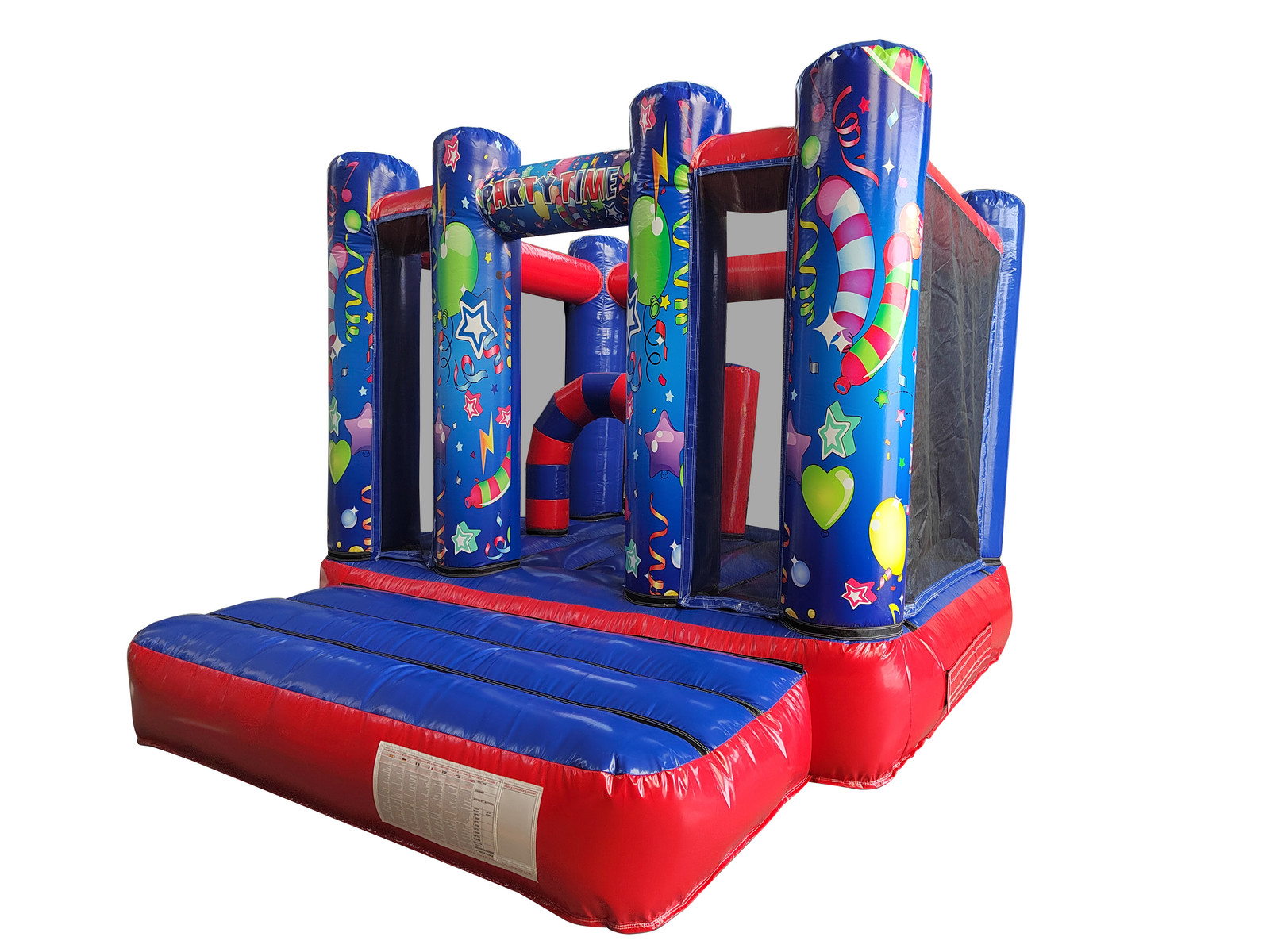 BBOL-034 - 12x10x8ft - Netted Mini Bouncer (Red & Blue Partytime ...