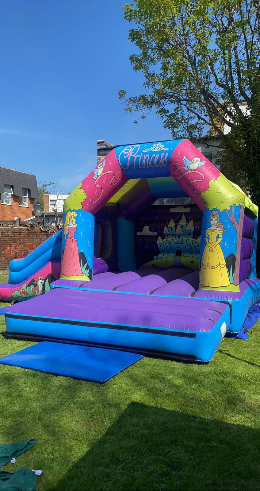Princess Themed Side Slide Combi - Hire in Romford | Kidsvision soft ...