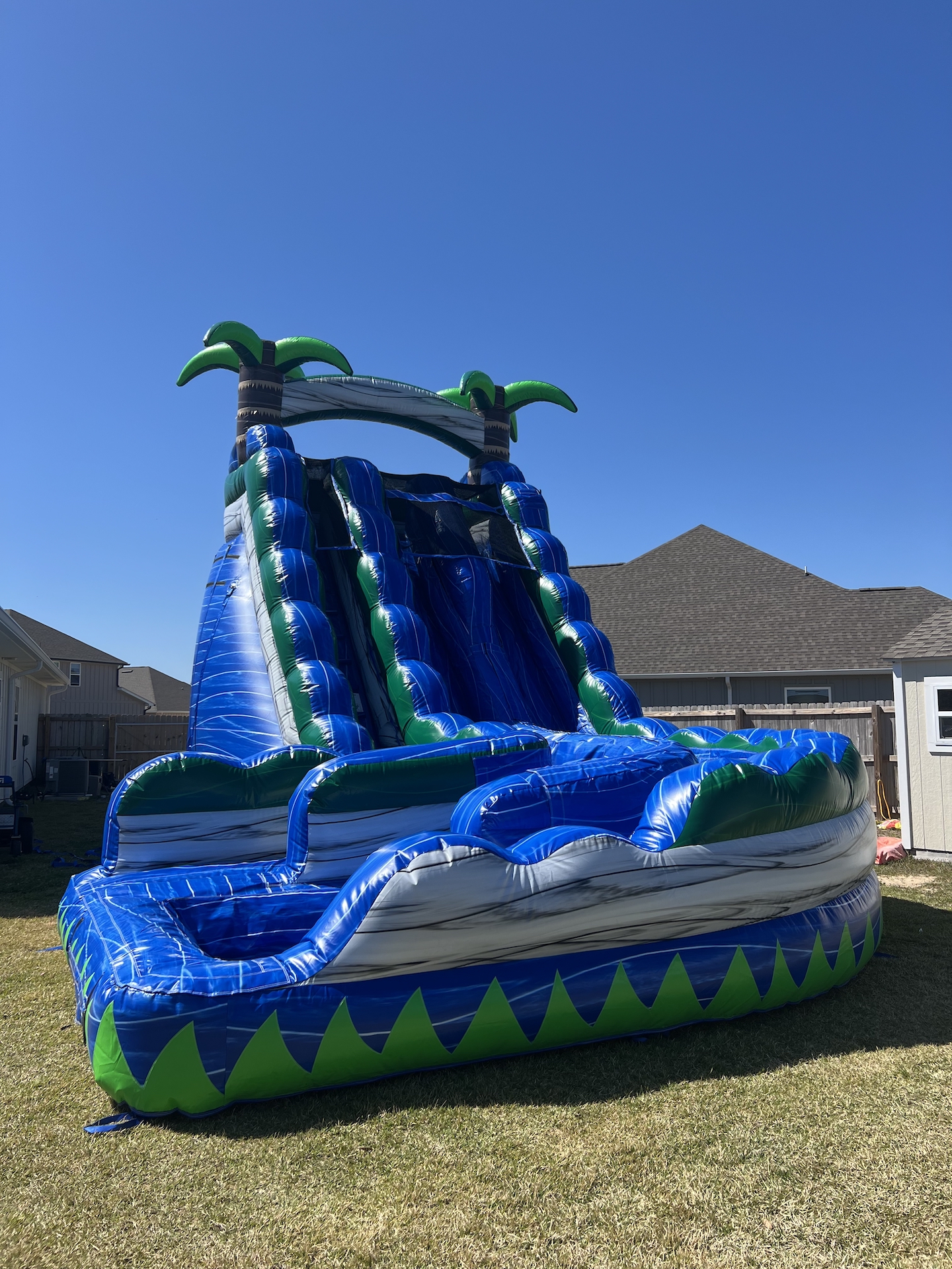 22' Tidal Twister Dual Lane Curvy Slide (WET or DRY) - Bounce House ...