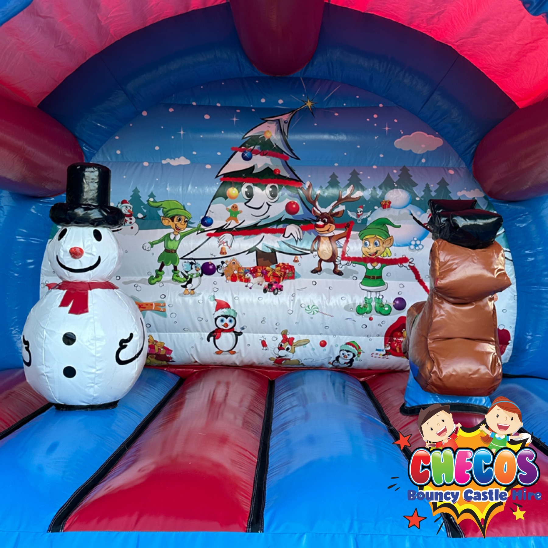 3D Christmas Bouncy Castle - Bouncy Castle Hire & Children's ...