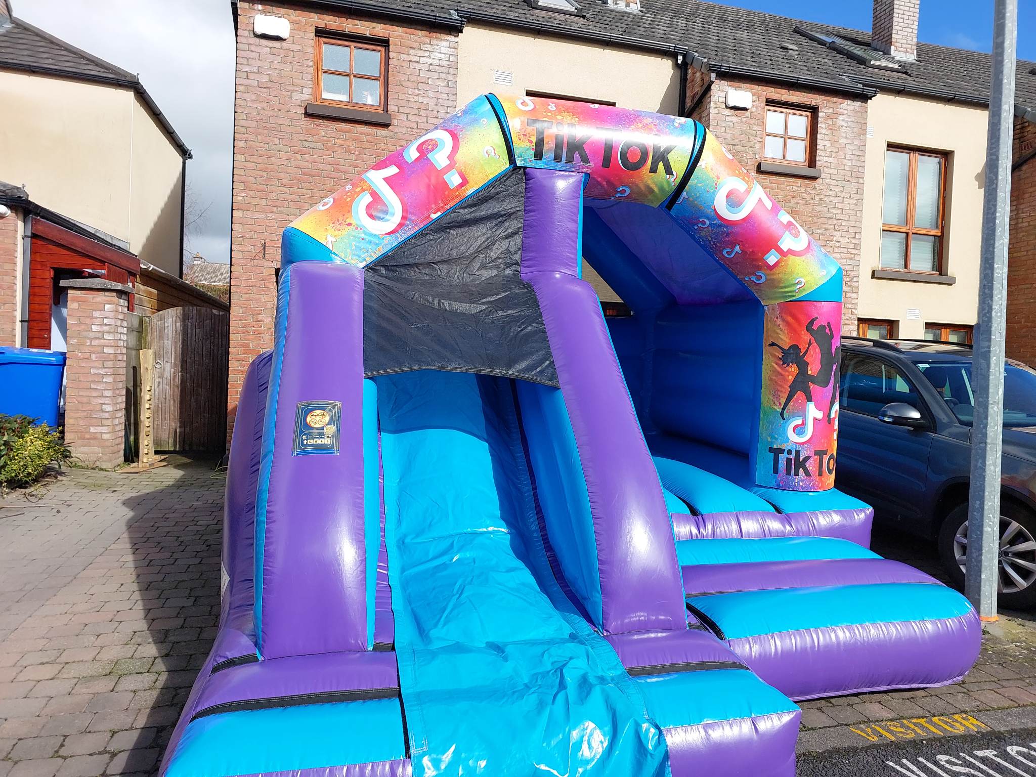 16ftx12ft TikTok Bouncy Castle With Slide - Bouncy Castle Hire , Food ...