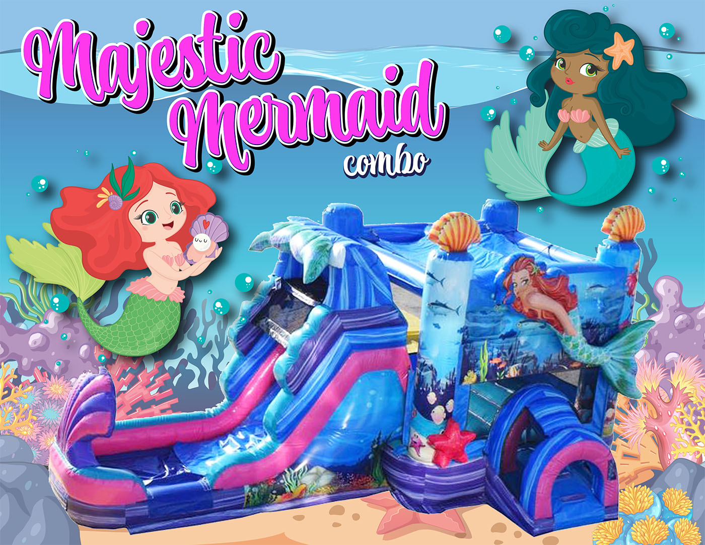 Majestic Mermaid Combo - Rental in Magnolia, The Woodlands, Conroe ...