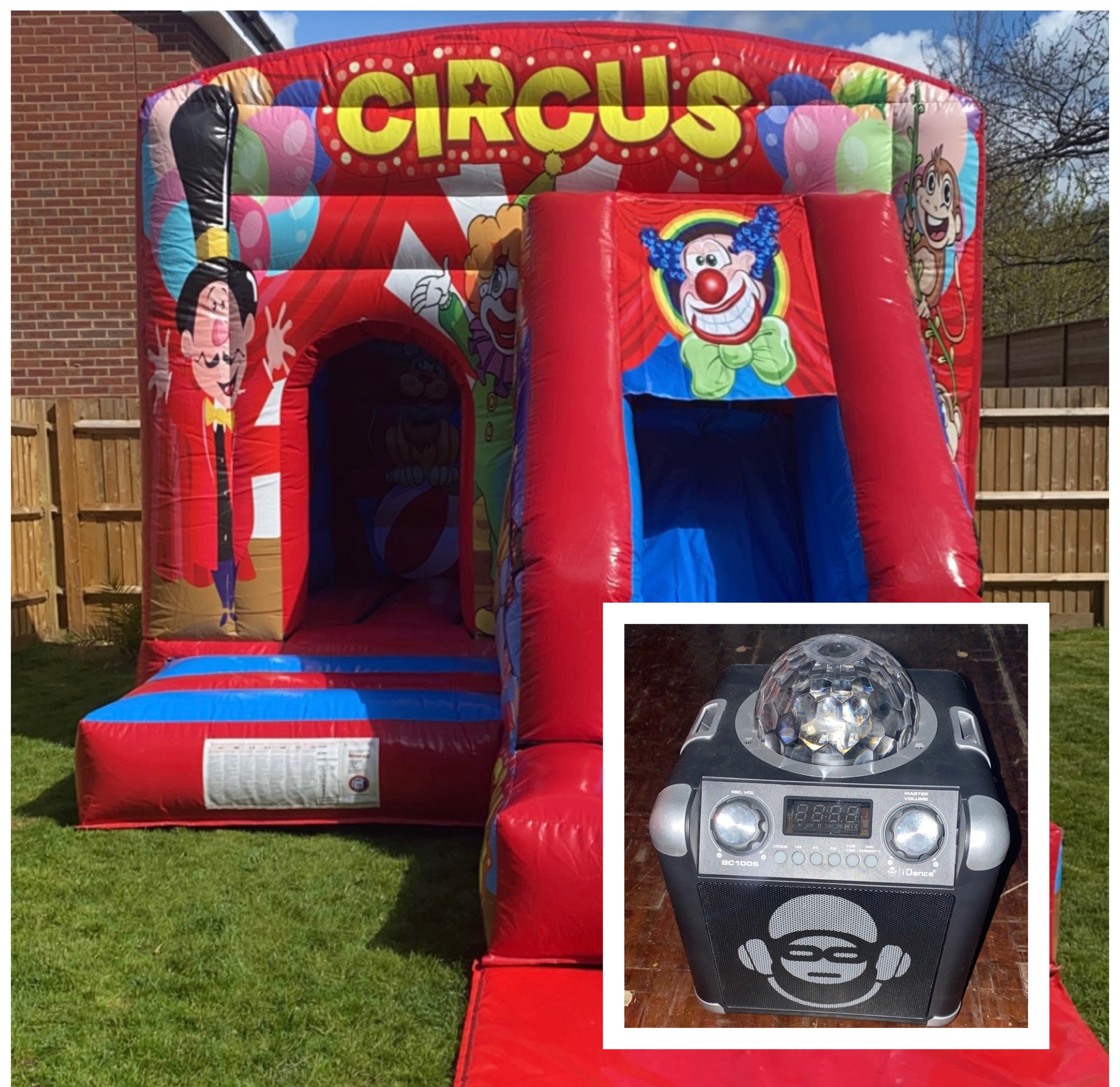 Circus Disco Bouncy Castle Combo | Fareham & Portsmouth