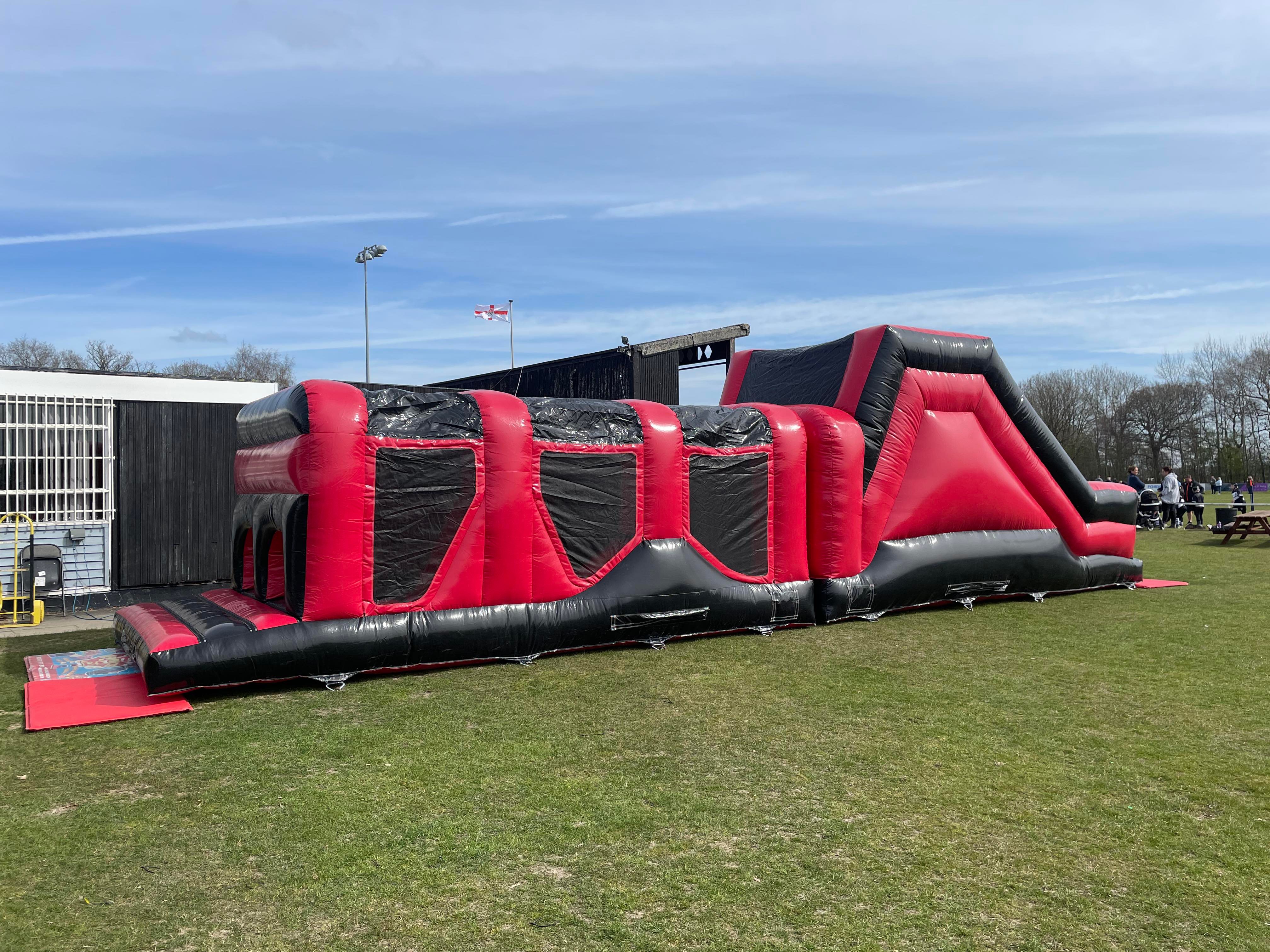 Inflatable assault course hire from Jump'in Jacks