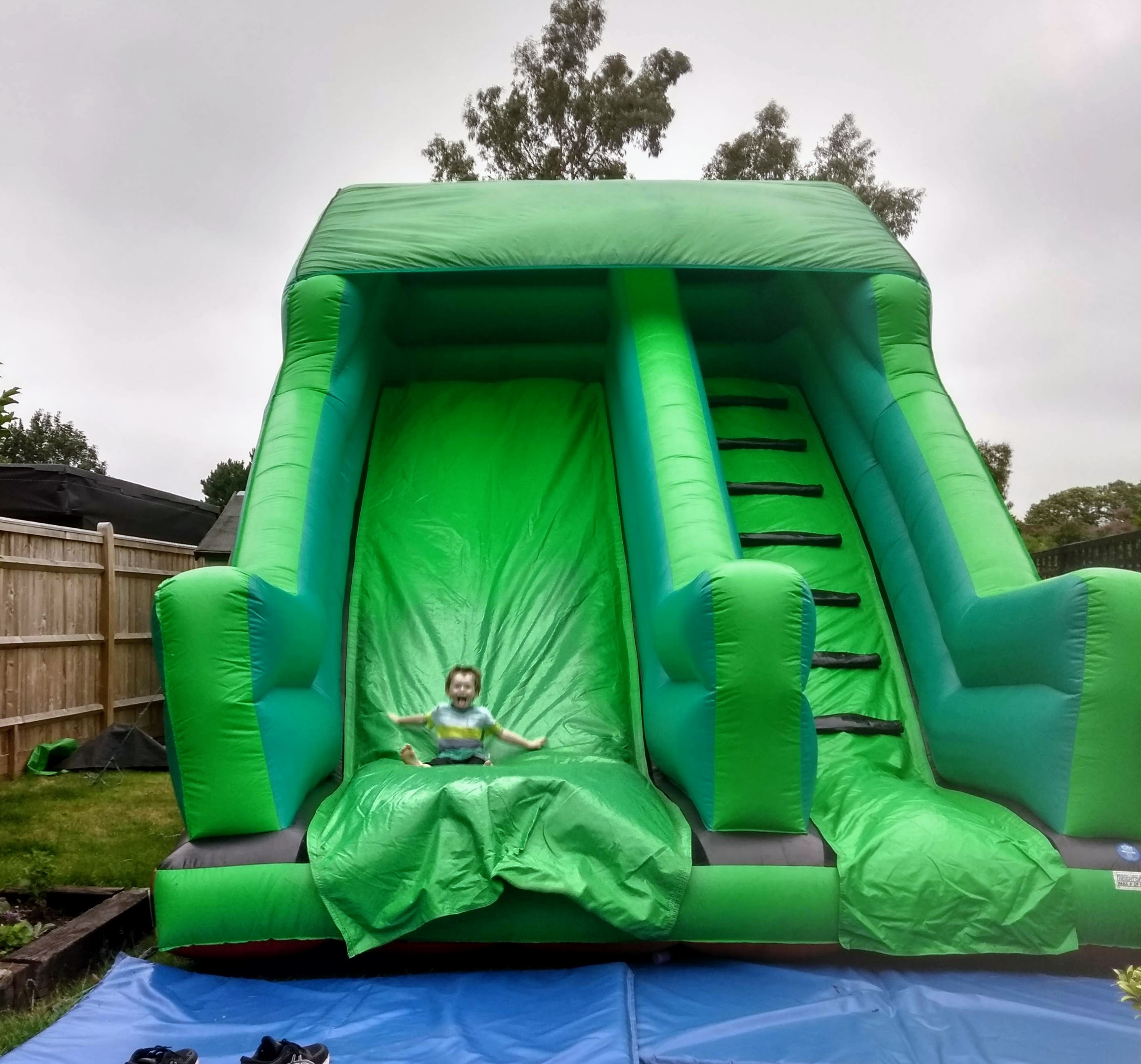 Large 10ft Inflatable Army Slide for hire in Kent
