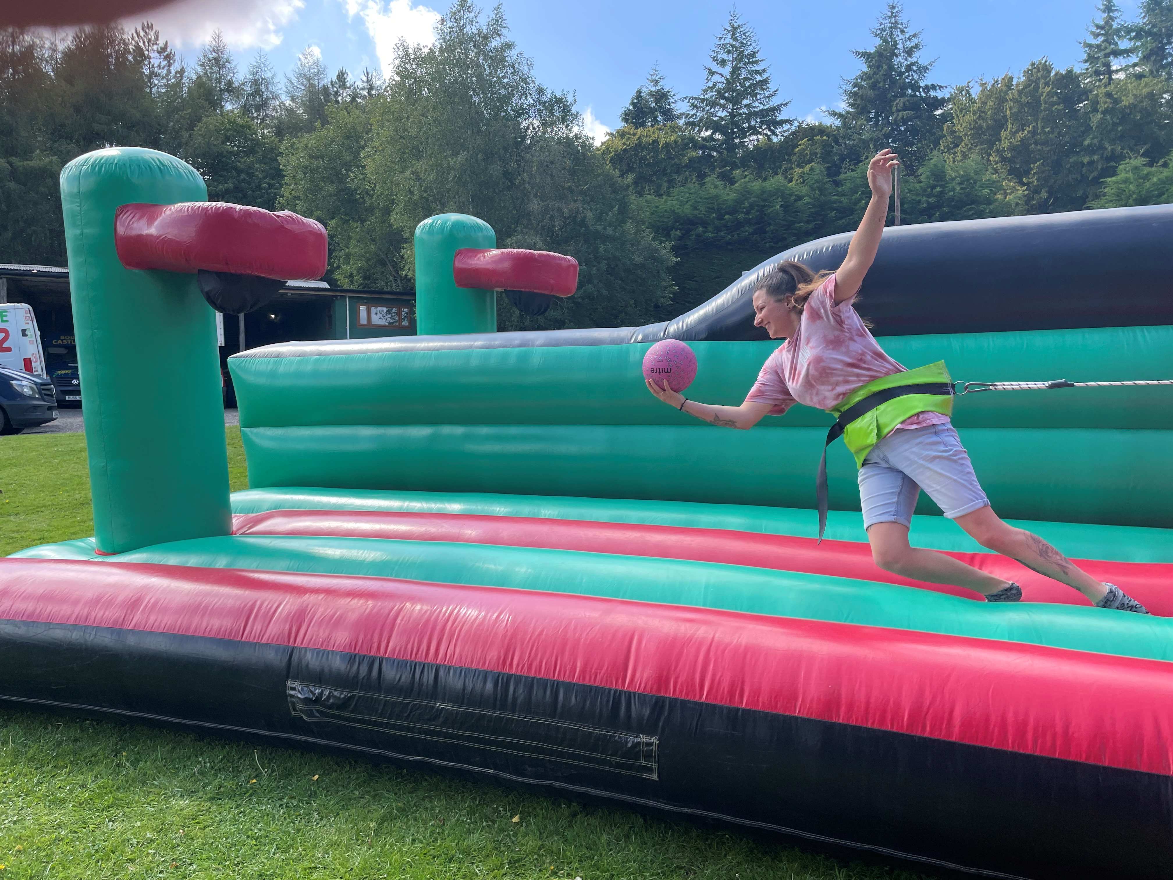 4 Man Basketball Game Inflatable 40ft x 16ft - Bouncy Castle Hire in ...