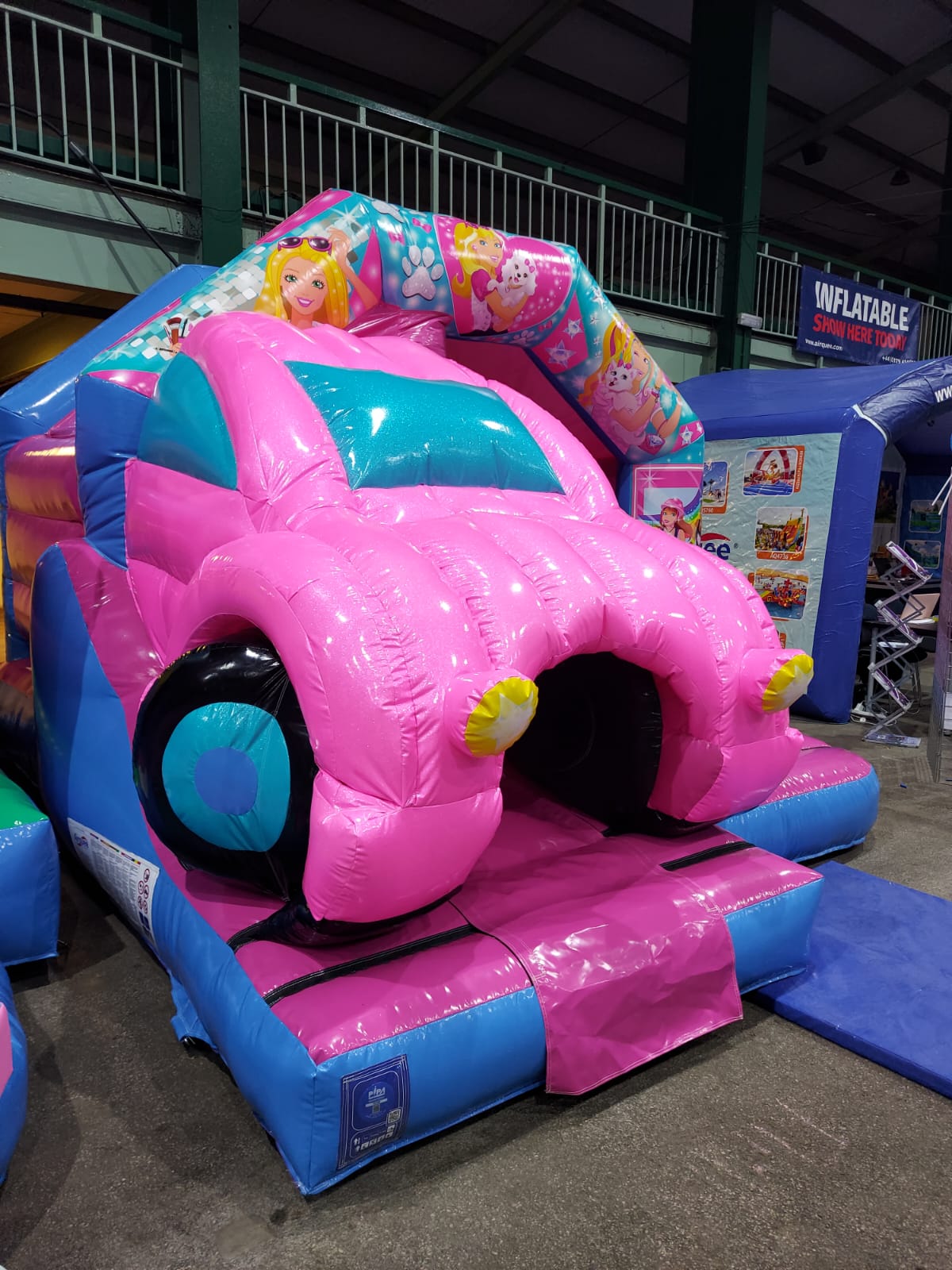 Barbie Dream Car Combi Castle - Bouncy Castle Hire in Nottinghamshire/Derby