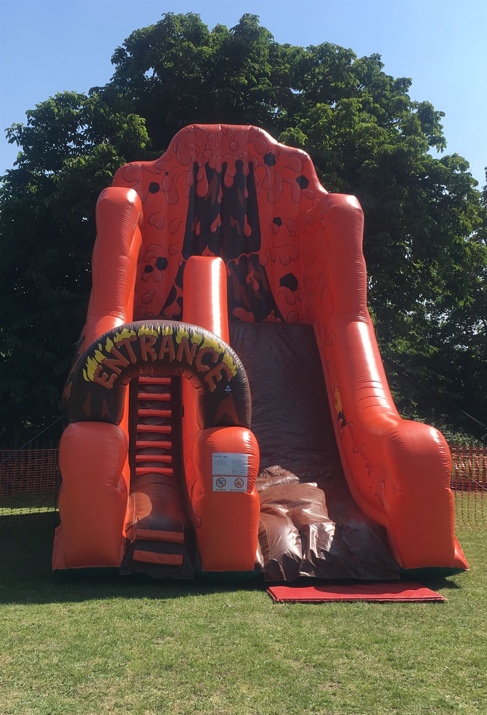 22ft High Volcano Mega Slide - Inflatable Fun Days Bexleyheath Welling