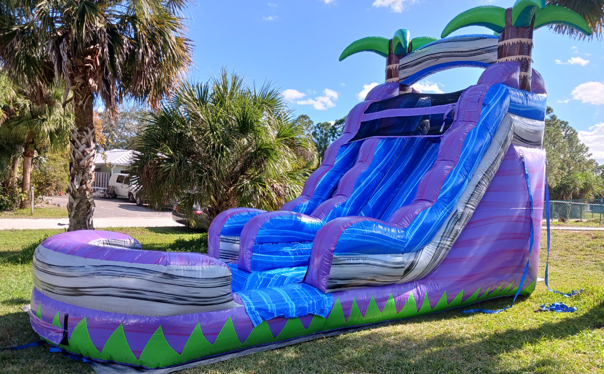 16 FT Purple Plunge - Inflatable rentals in FL | Sebastian Inflatables