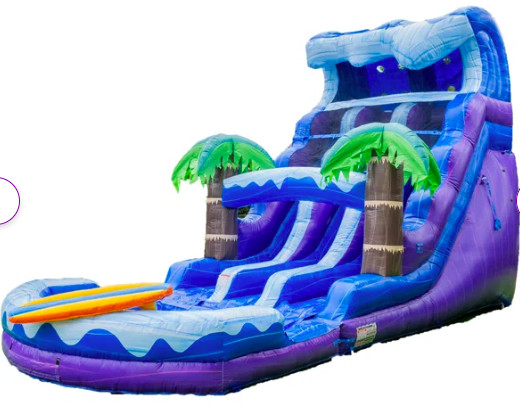 17' Surf Beach Dual Lane Slide - Hire in KY | Bounce 'N Round Inflatables