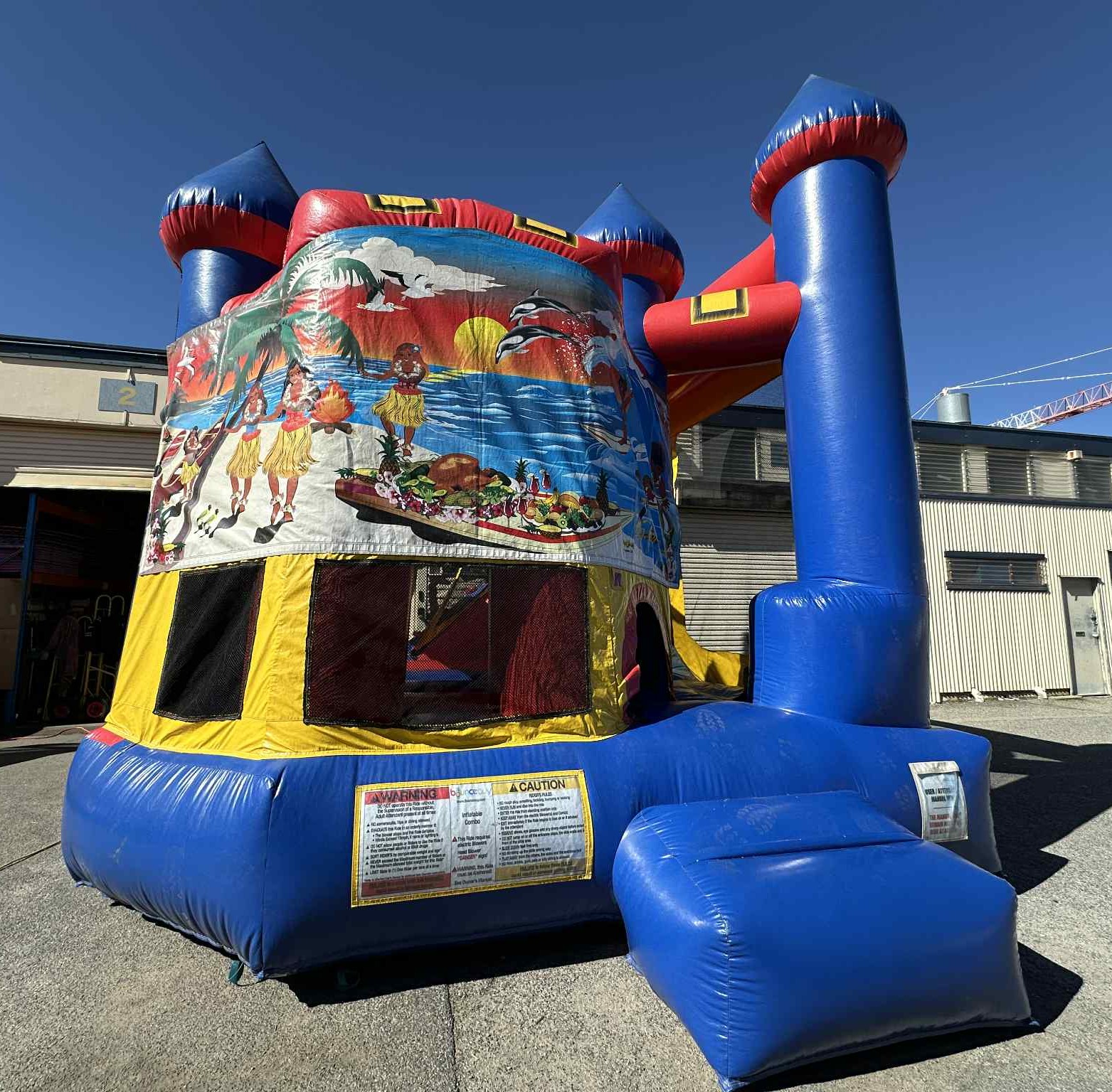 Surfing 4in1 Jumping Castle Hire – Castle Capers Adelaide Hills