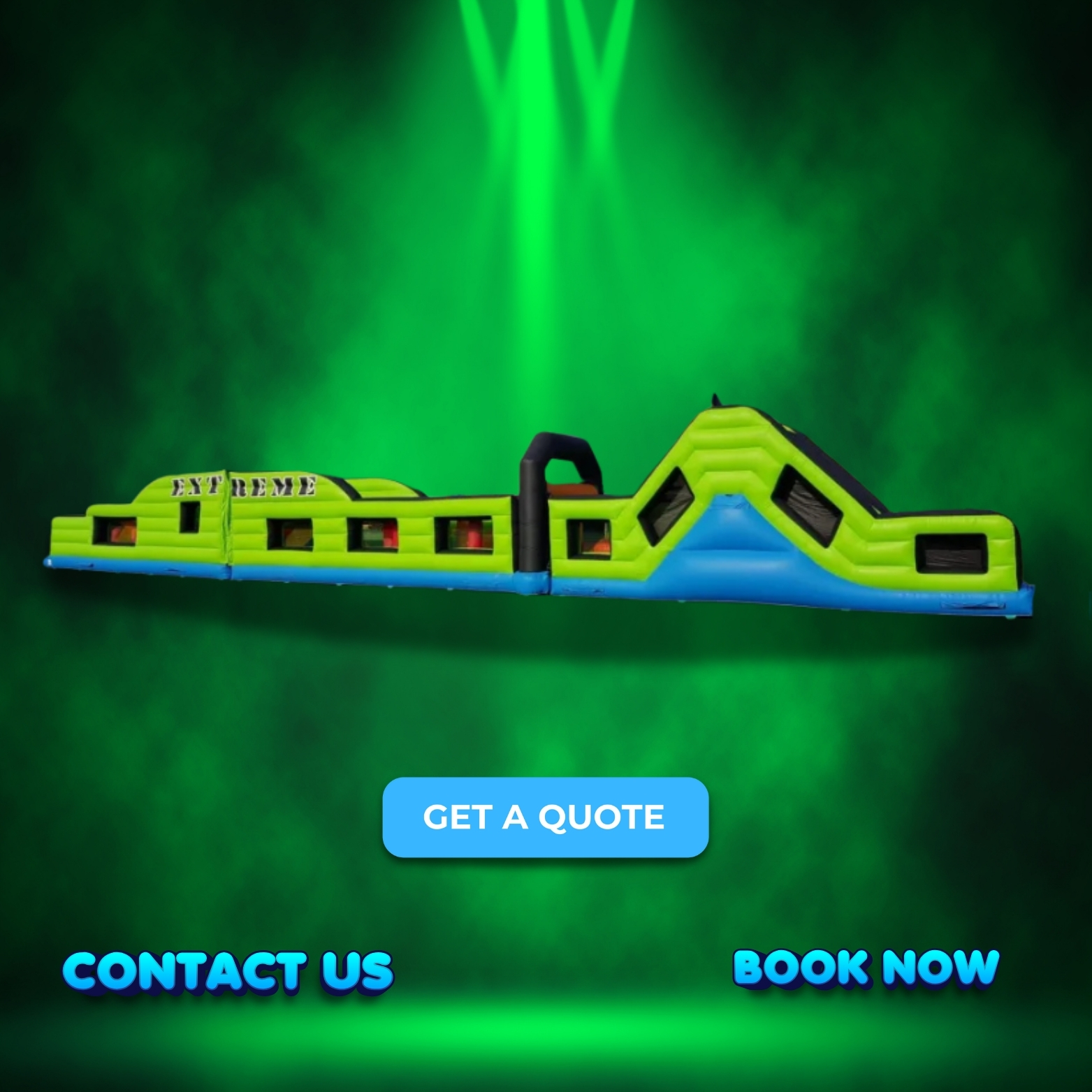 Inflatable Assault Course Hire,Bouncy Castle Obstacle Course Rent,UK