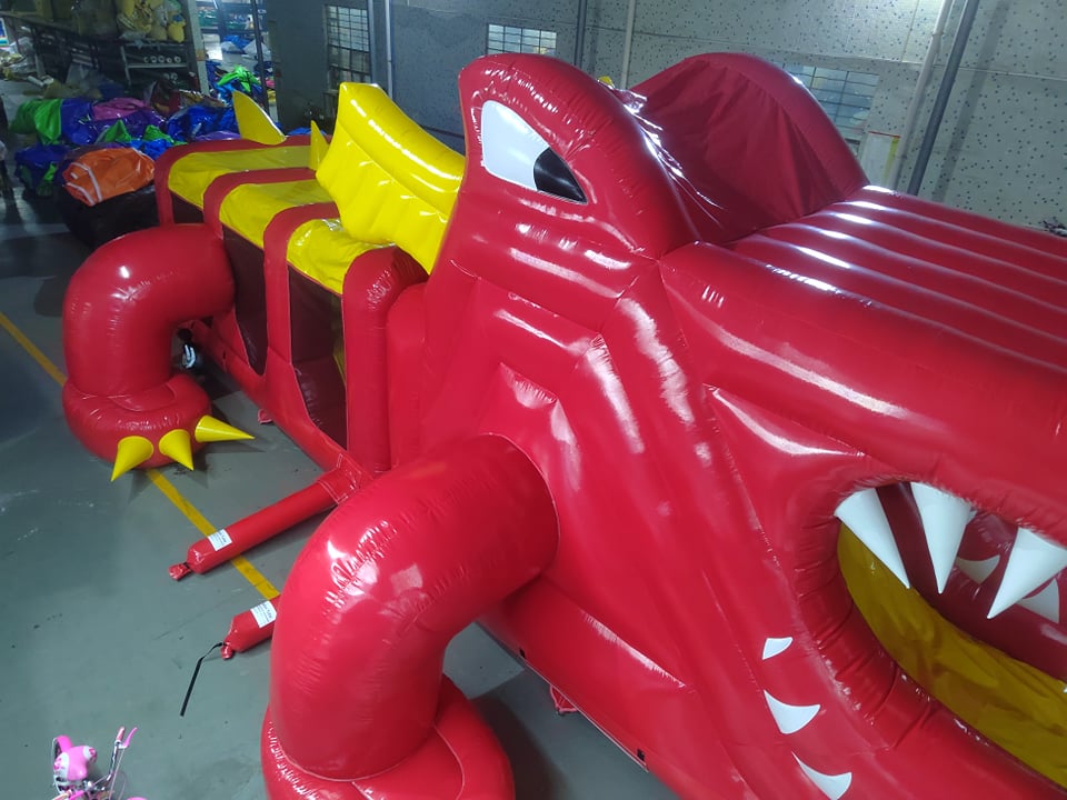 45ft Red Dragon Obstacle Course - Ice-Cream van, Bouncy Castle Hire in ...