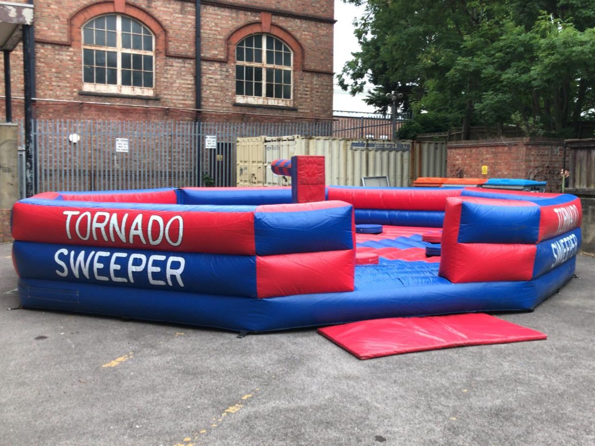 Total Wipeout Last Man Standing Sweeper Corporate Inflatable hire