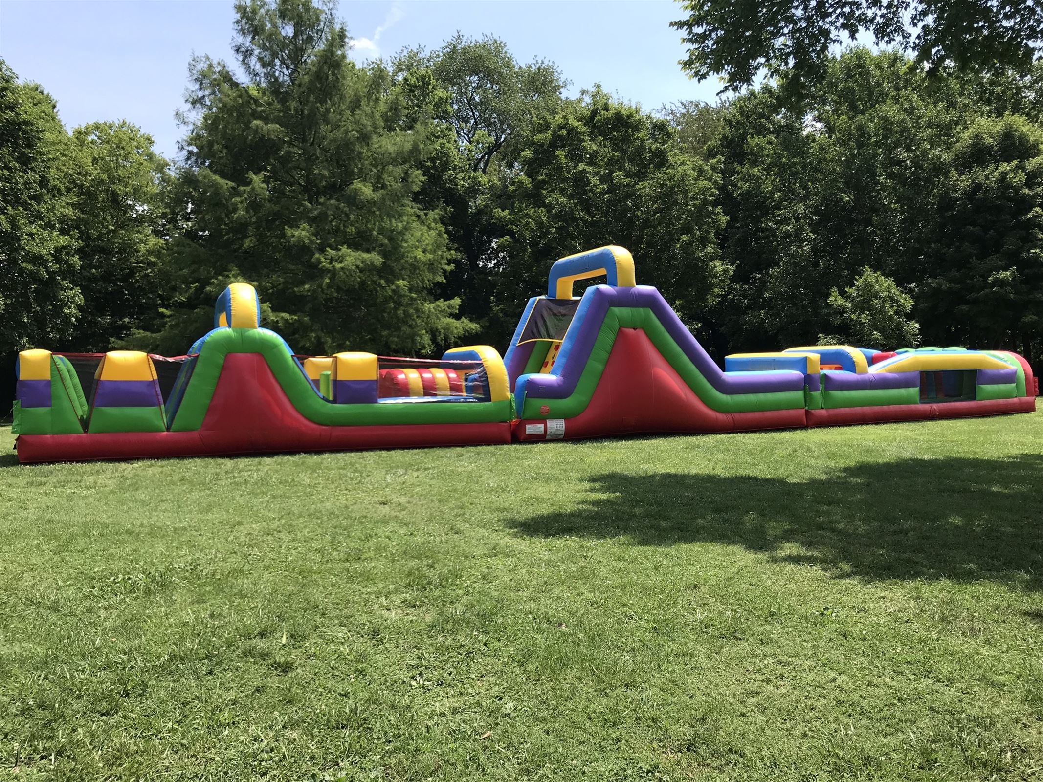 90' Mega Obstacle Course - Inflatable Bounce Houses & Water Slides for ...