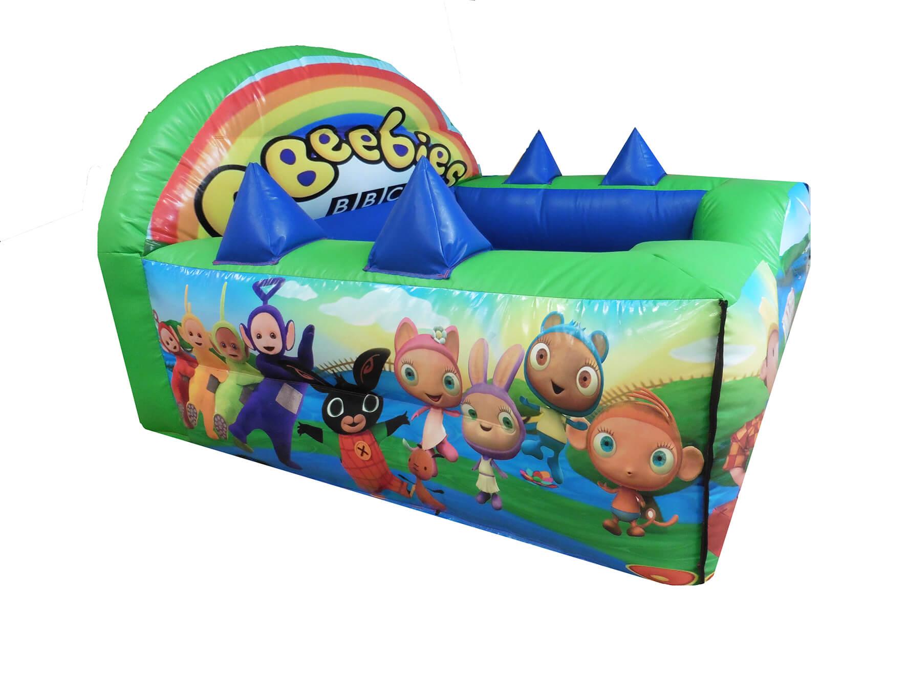 Cbeebies inflatable ball pond 6' x 8' and soft play - Hire in Essex