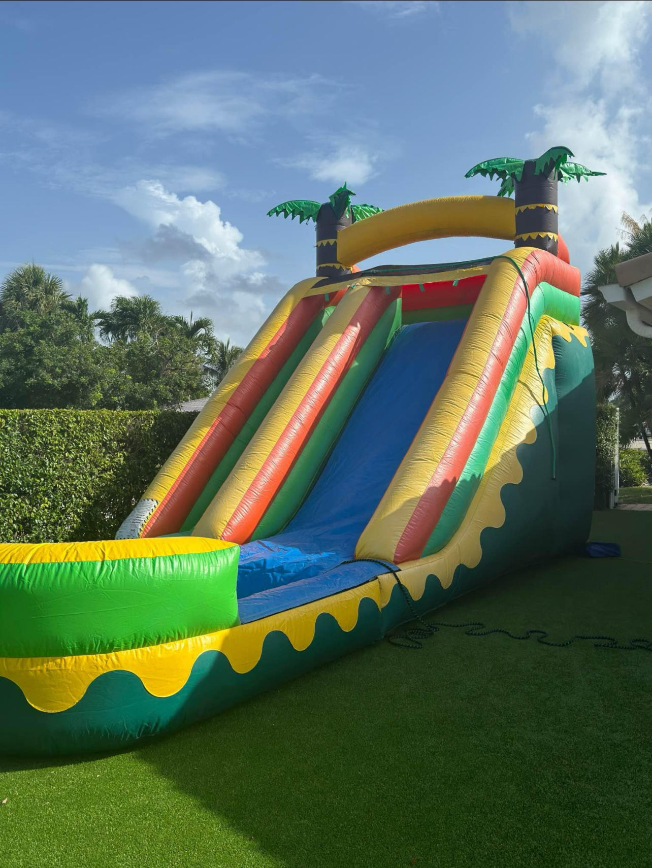 19ft Summer Palms water Slide (Detachable pool) 19x36x11 - PARTY ...