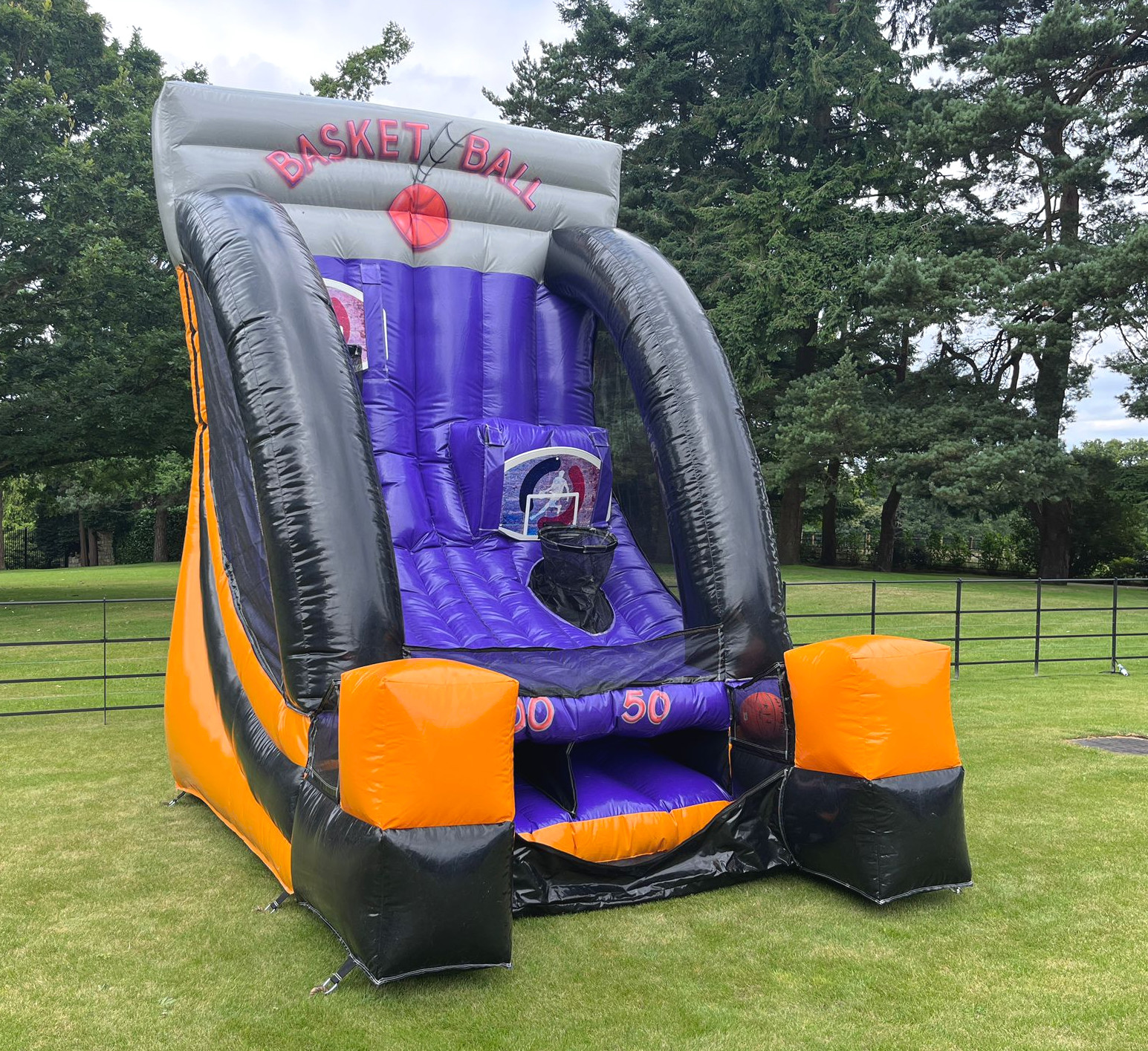 Premium Inflatable Basketball with solid hoops for hire in Kent