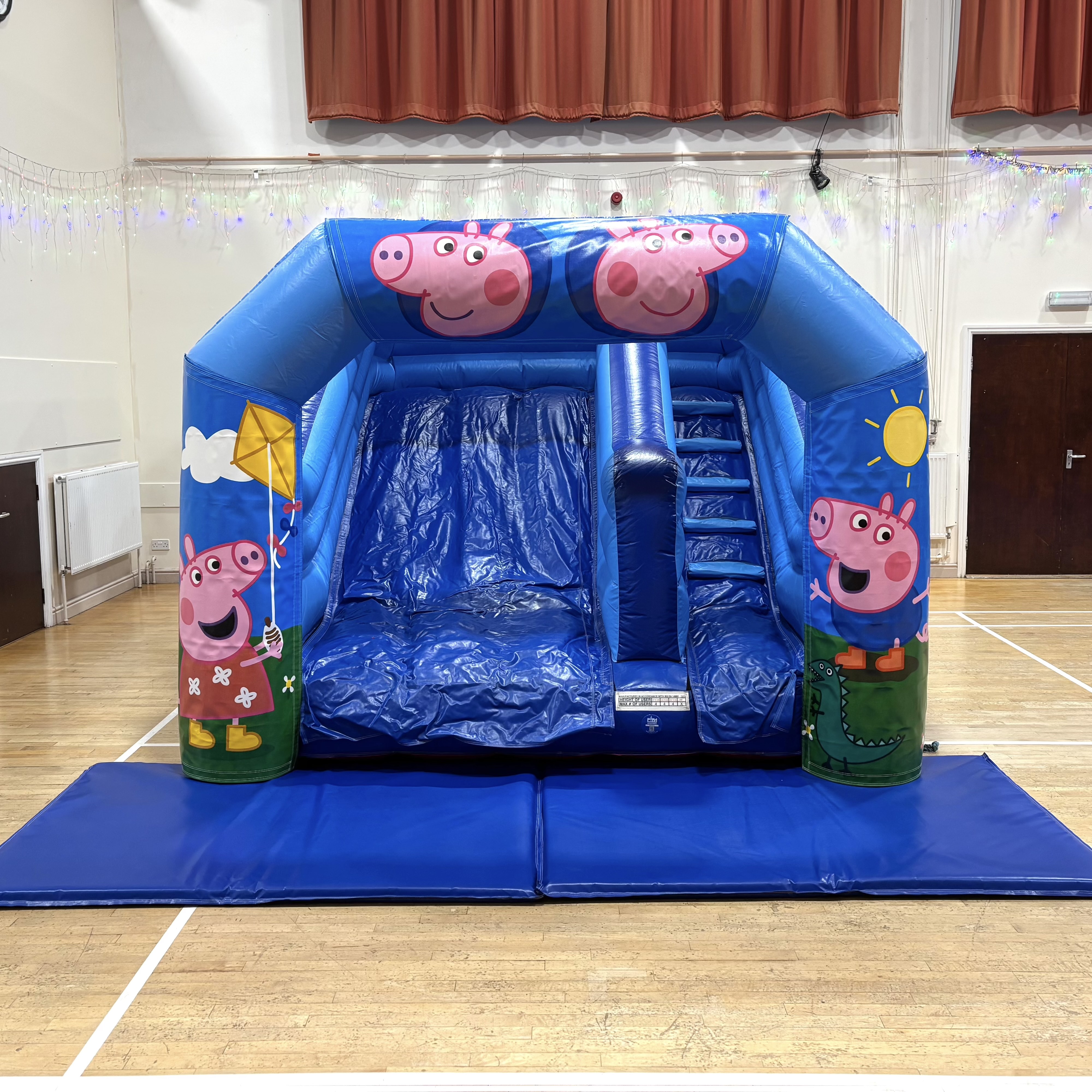 Pippa Pig Slide 5ft Platform Height - Bouncy Castle, Inflatable Hire in ...
