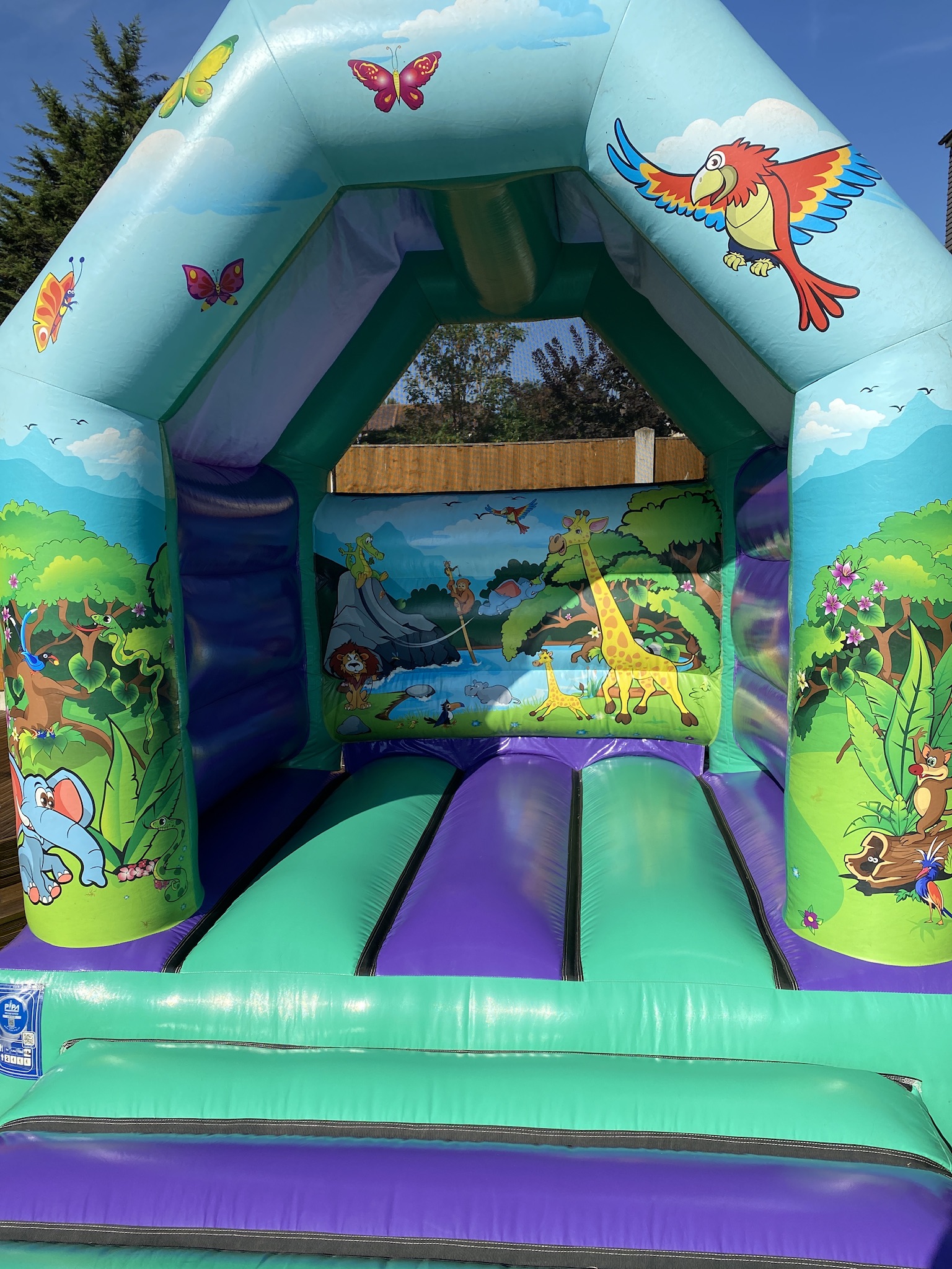 jungle bouncy castle