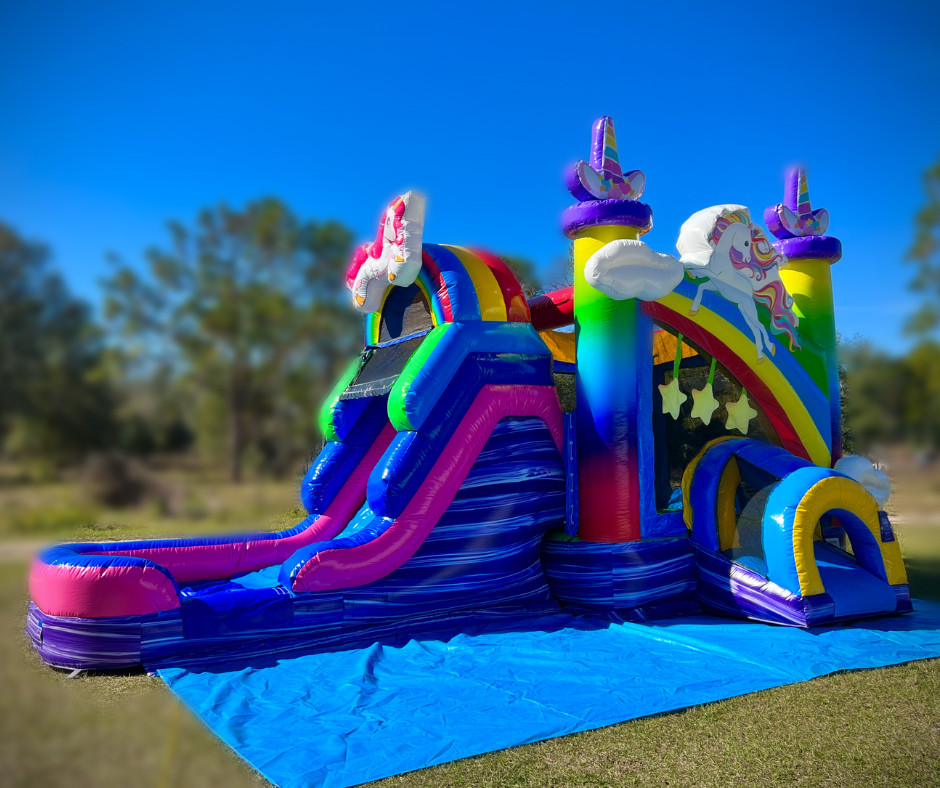 Unicorn Rainbow WET/DRY Combo - Party Rentals in Marion County, FL ...