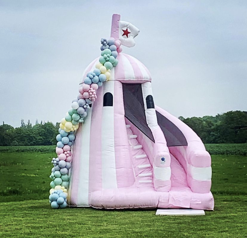Pastel Pink Bouncy Castles, Inflatables & Soft Play Hire | Essex