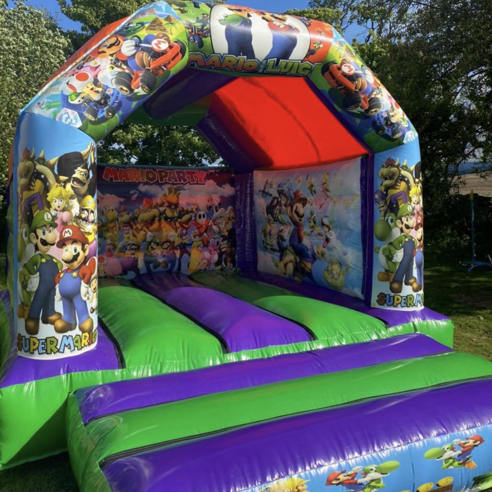 Mario, Luigi & Friends Bouncy Castle - Bouncy Castle Hire & Children's ...