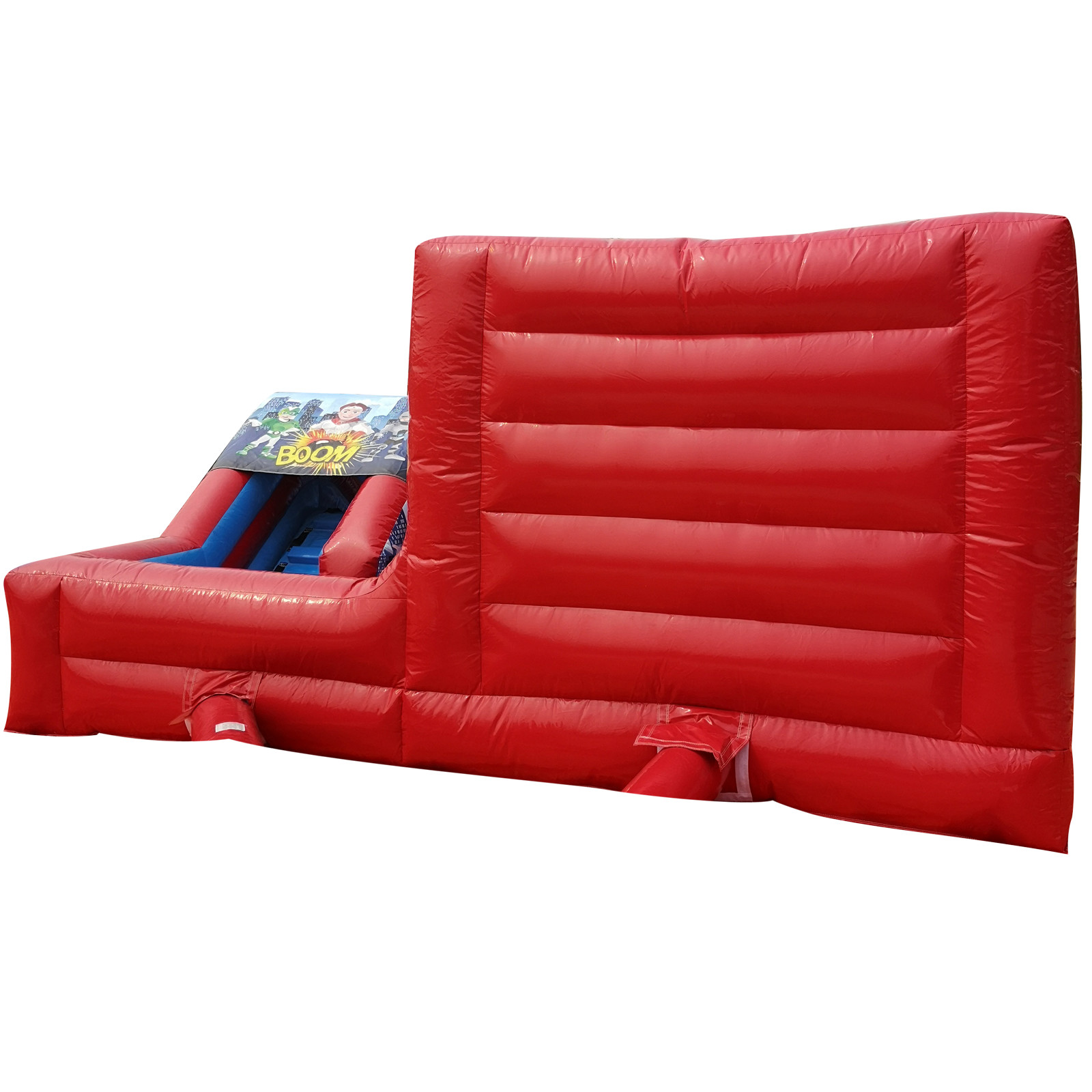 BBOL-116 - 15x15x6.5ft - Playpark - (Red & Light Blue Hero) - Bouncy ...