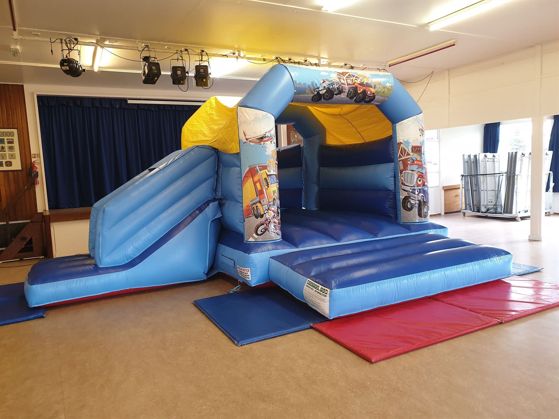 Transport Bouncy Castle with Side Slide - Bouncy Castle Hire in Milton ...