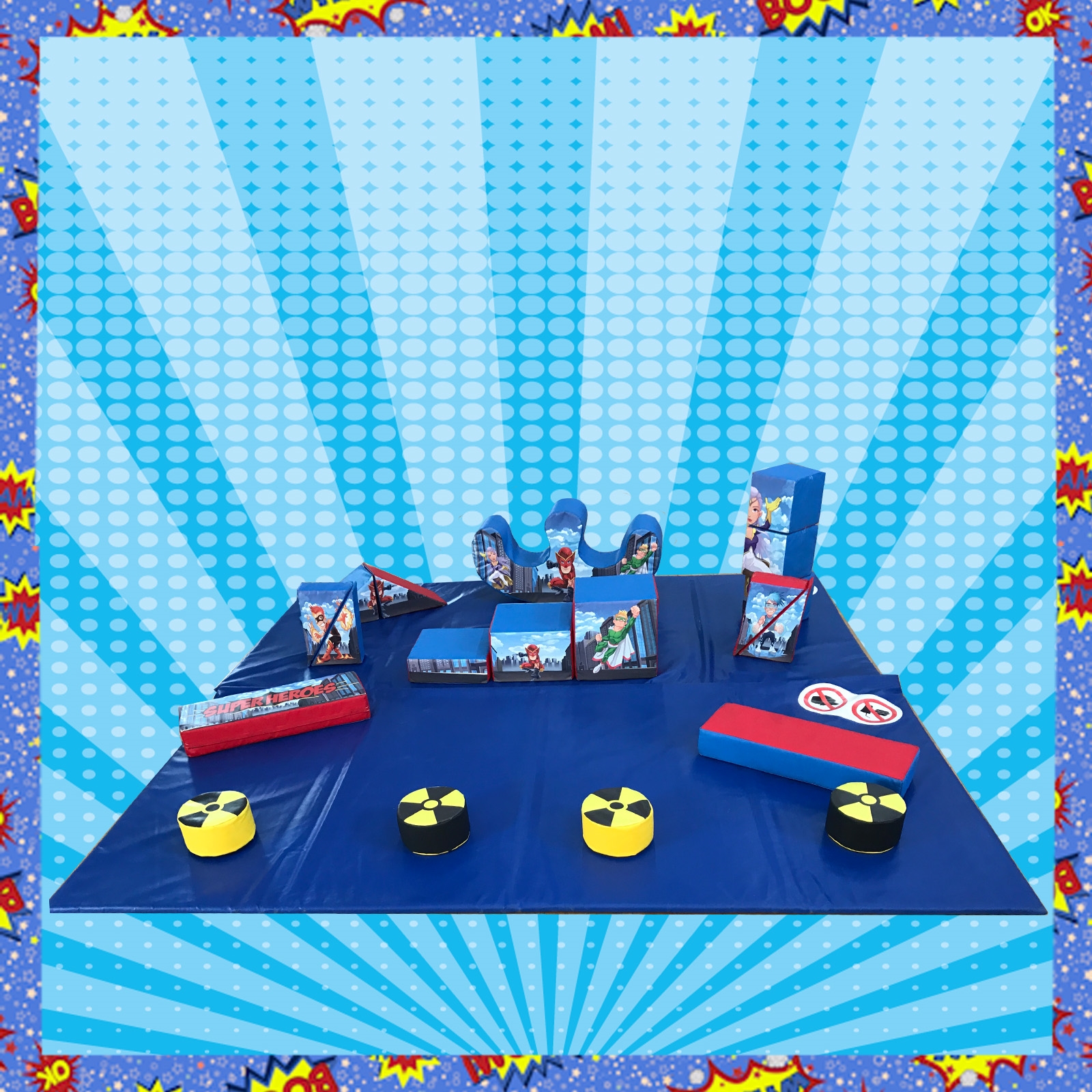 Superhero Soft Play Set Hire | Hastings | Bexhill | Eastbourne | Rye