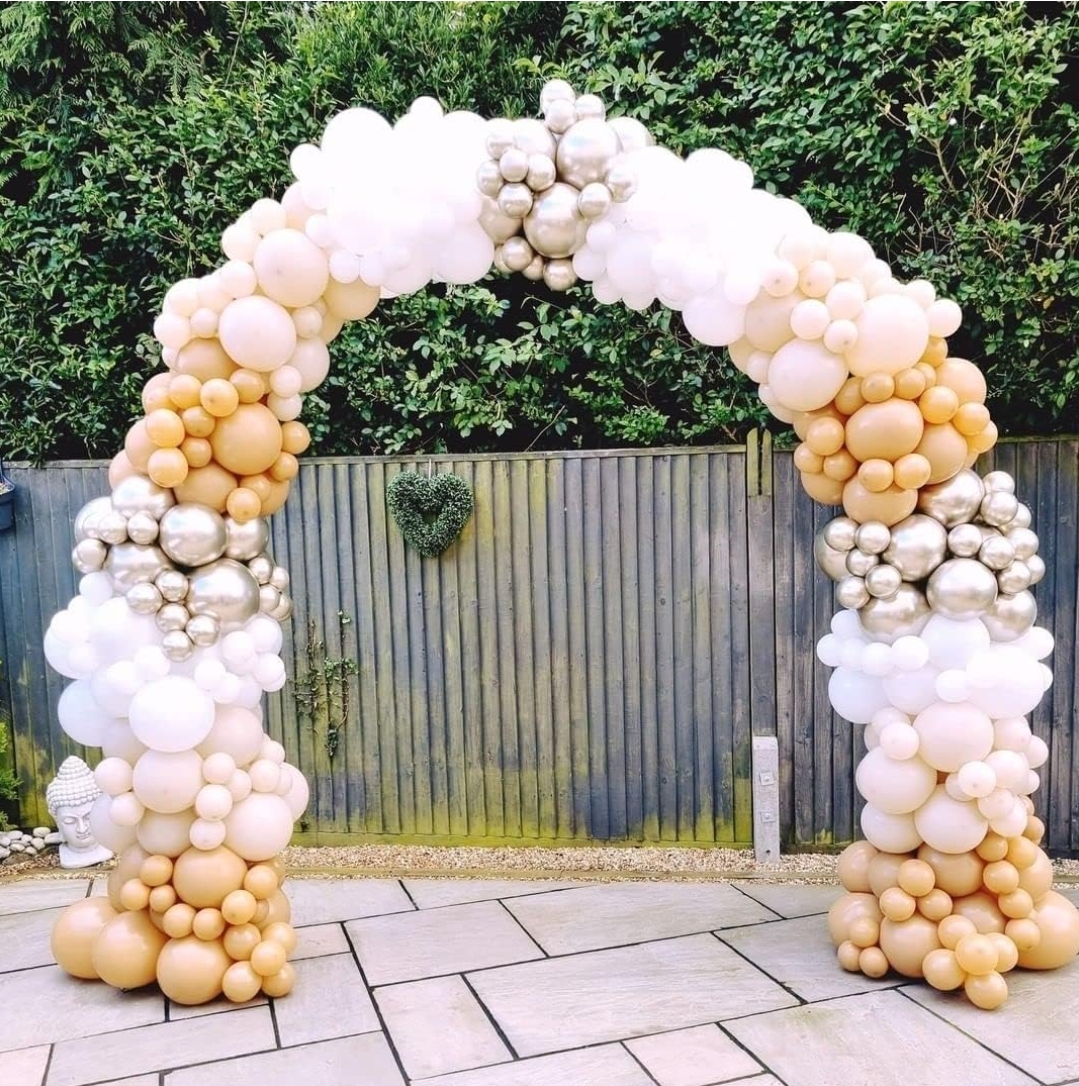 Balloon Arch sturdy Stand. 7.8ft h x 7.8ft w. - Bouncy Castle Hire in ...