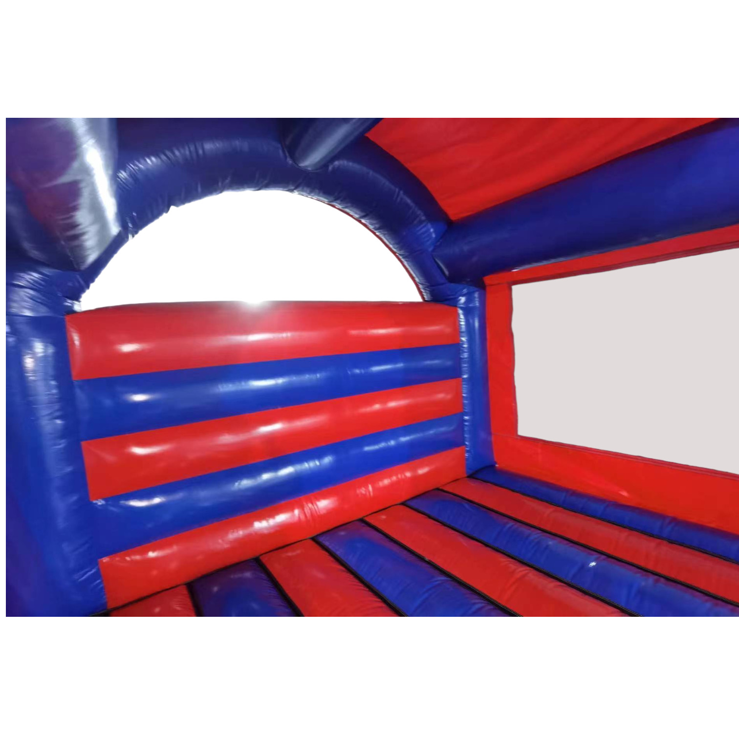 BBOL-271 - 14x16x12.5ft - Curved arch Bouncer - (Red & Blue) - Bouncy ...