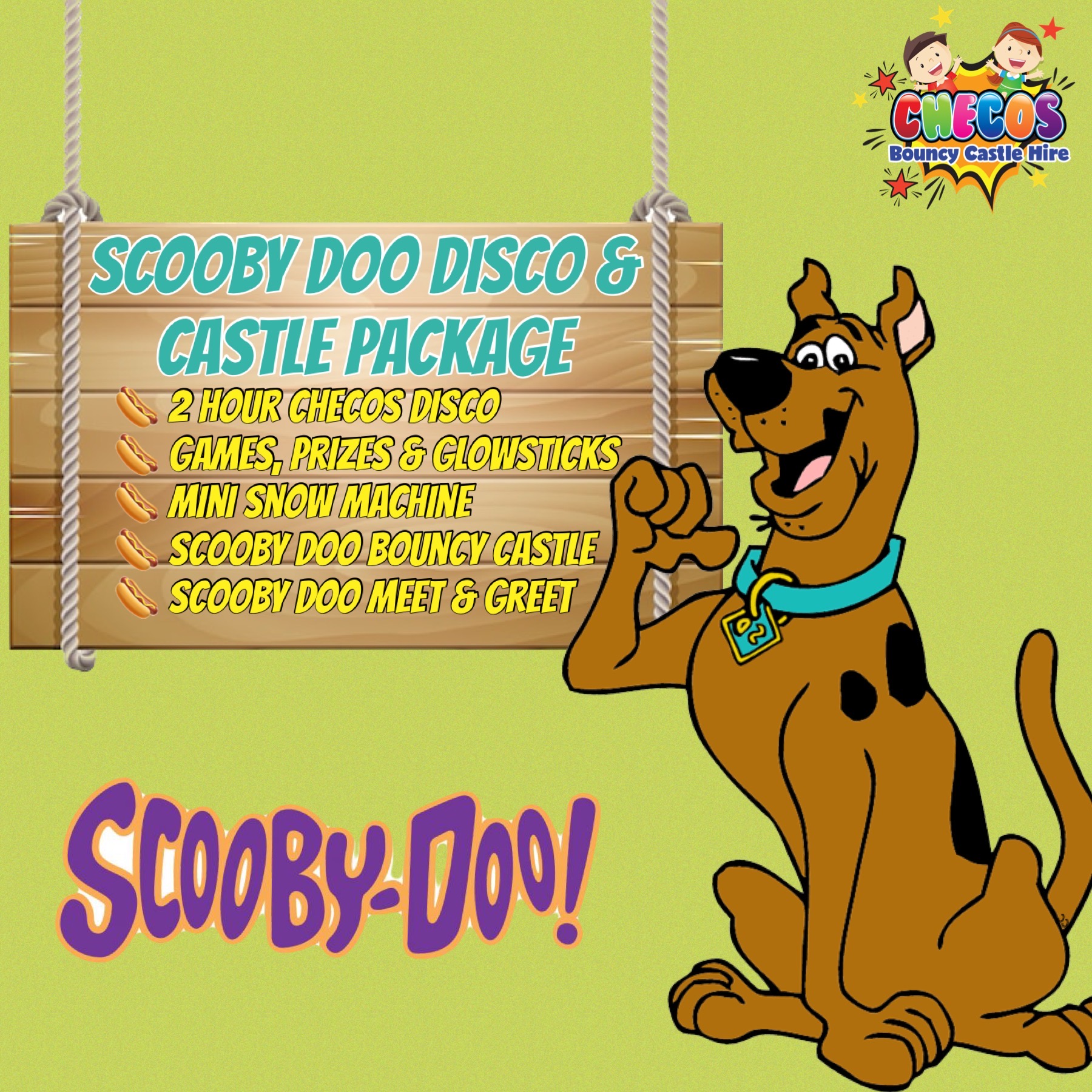 Scooby Doo Meet & Greet Party Package - Bouncy Castle Hire & Children's ...