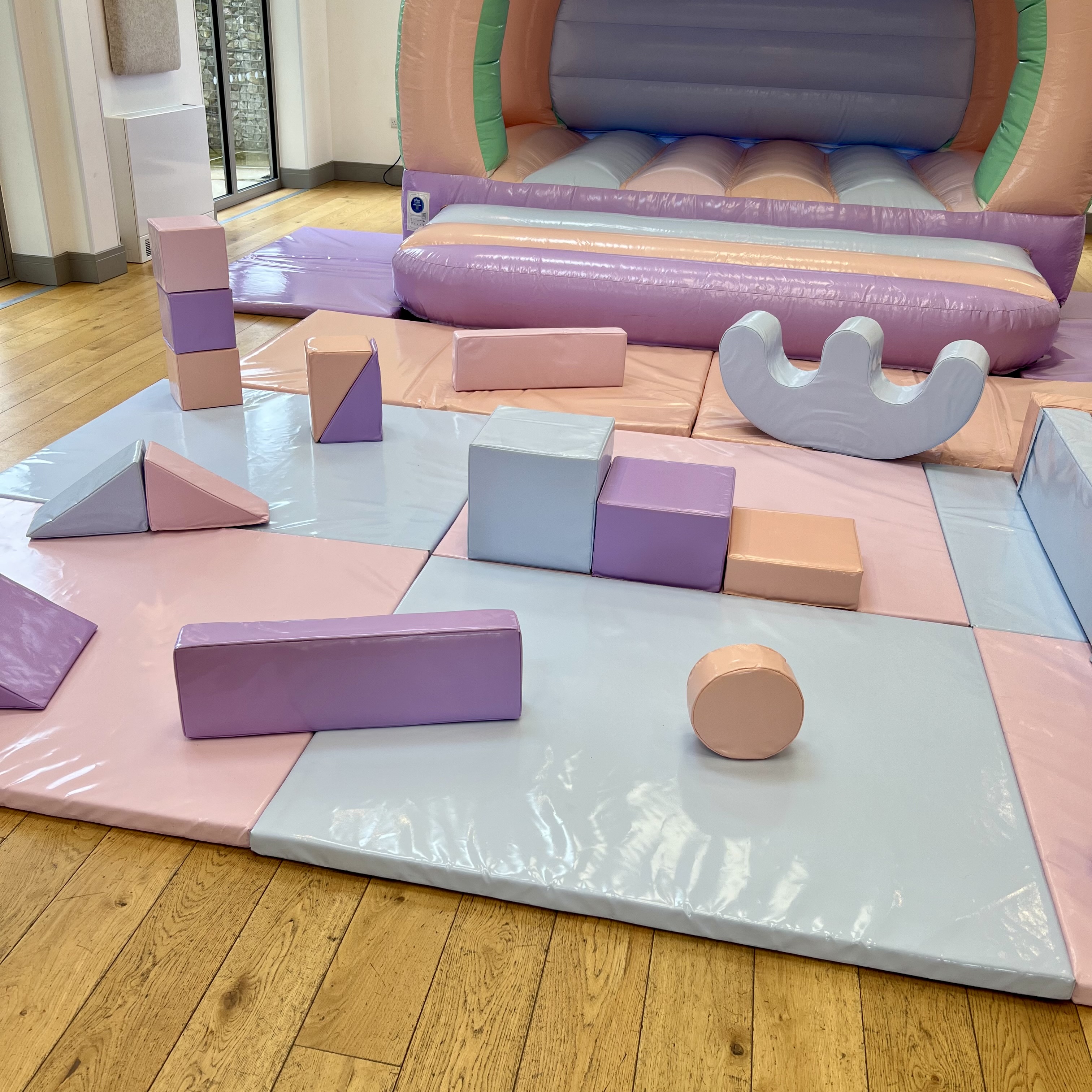 Pastel Bouncy Castle and Soft Play Package - Bouncy Castle Hire in ...