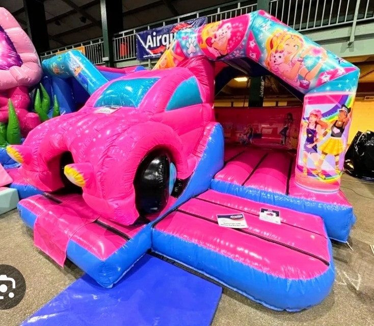 3D Barbie Bouncy Castle - slide combo | Swansea | Parties