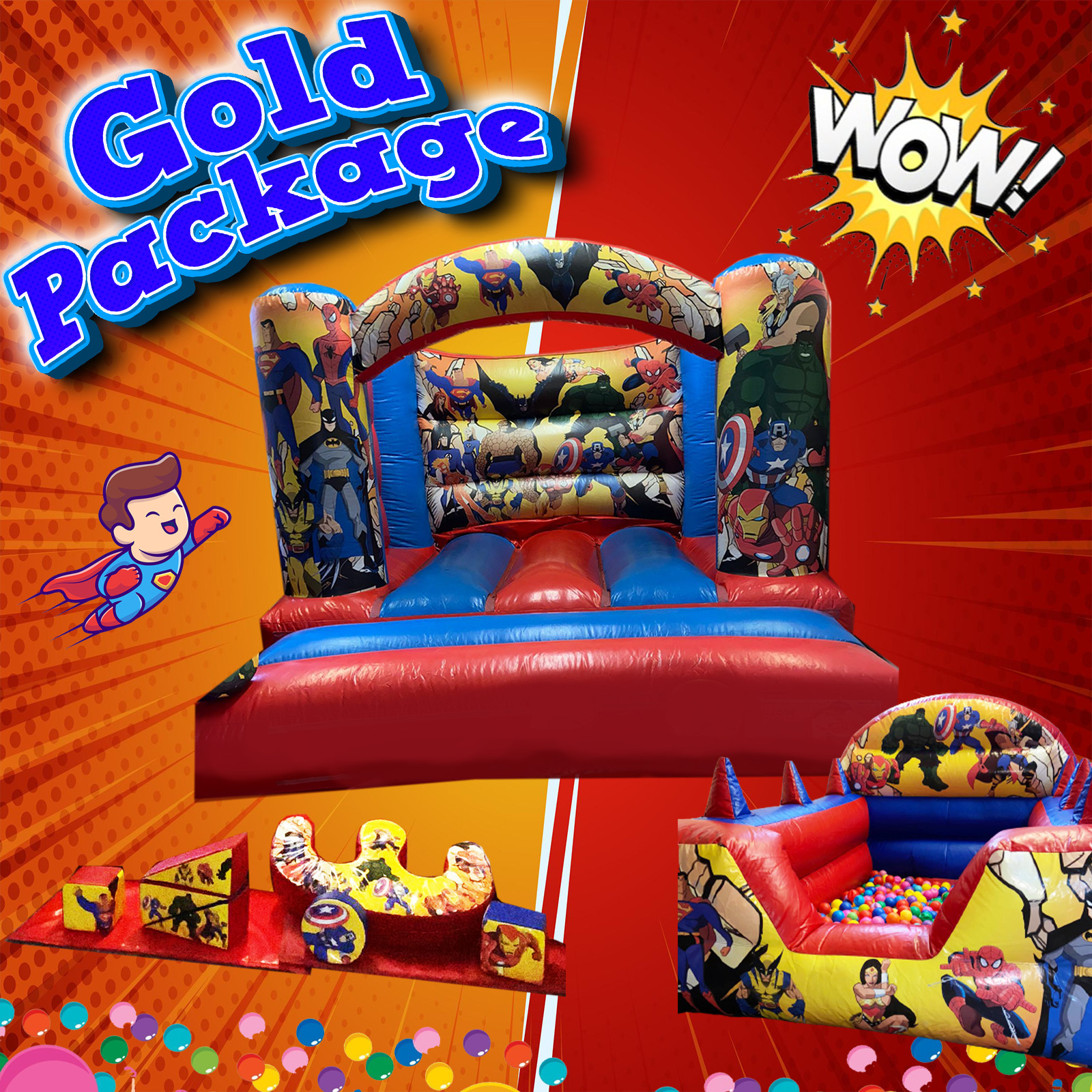 Superhero Gold Package | Hire in Staffordshire