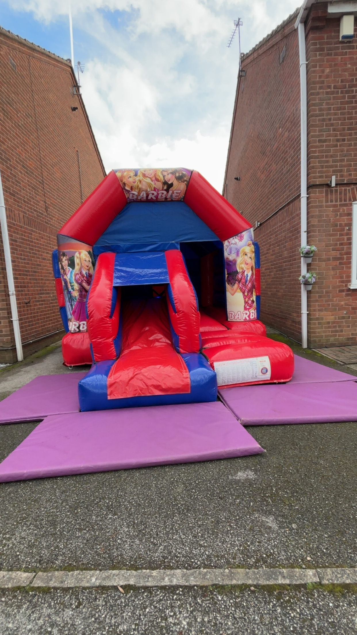 Barbie slide castle combi hire in Nottingham - no deposit required