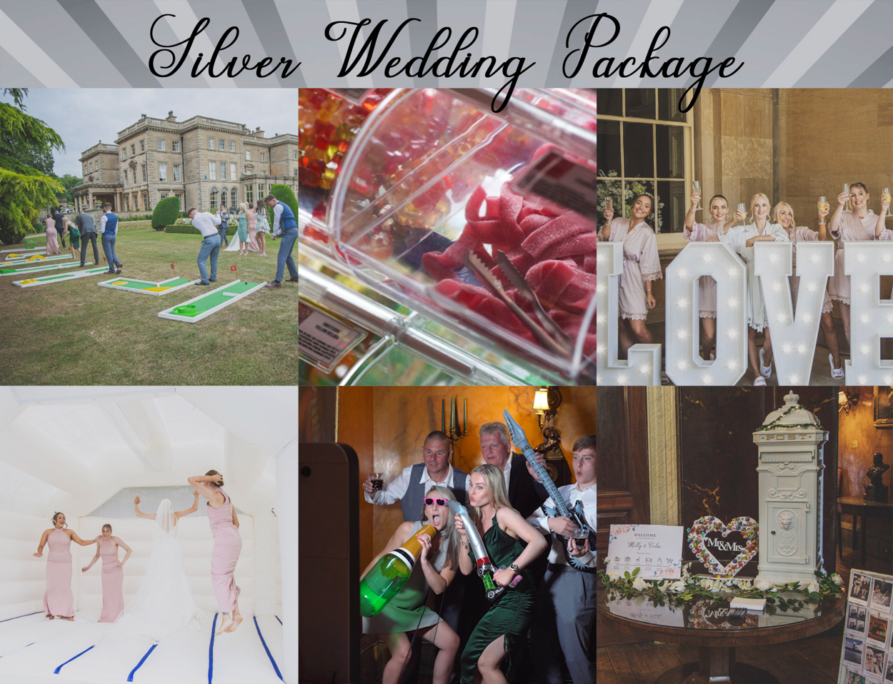 SIlver Wedding Package Hire