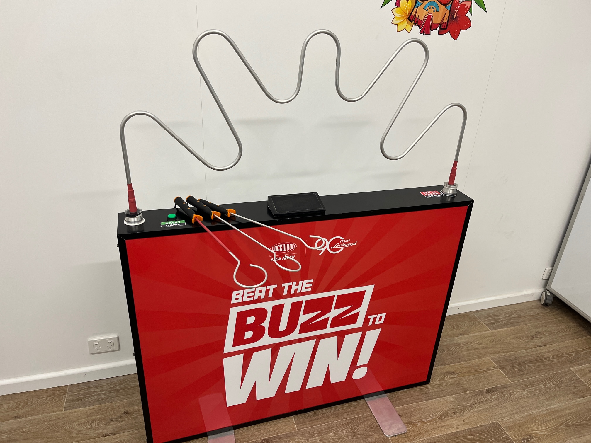 Giant Buzz Wire Hire Australia with Branding