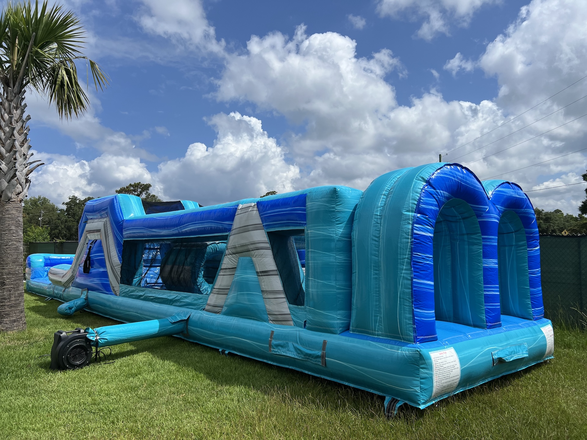 Aqua Rush Dual Lane Obstacle Course (WET) - Bounce House Hire in FL ...
