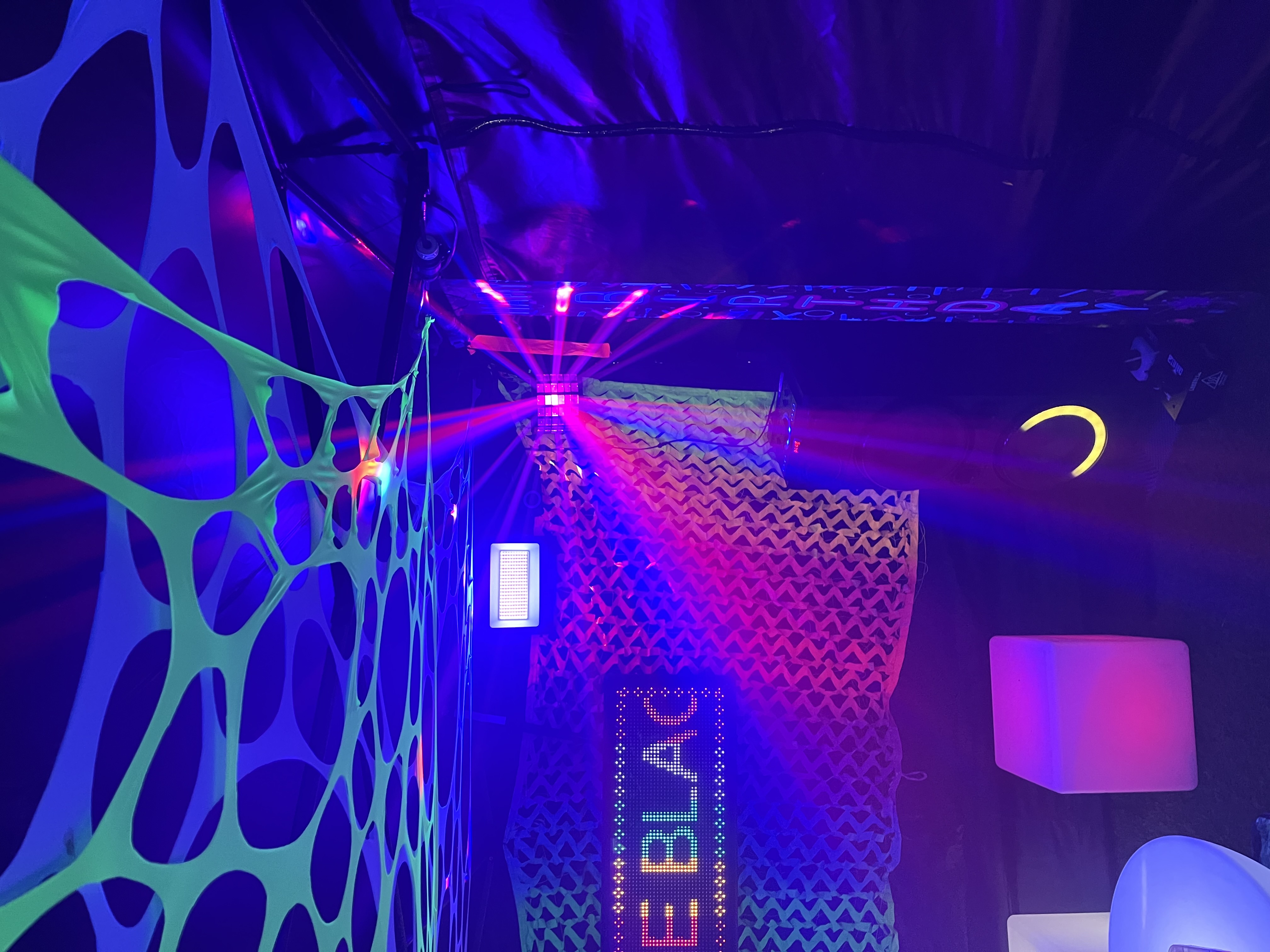 a2 4.5mx3m uv glow party rave tent gazebo inflatable - Hire in Ashford ...